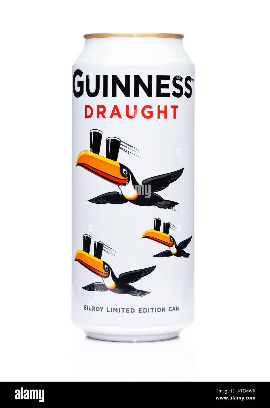 LONDON, UK - DECEMBER 23, 2017: Alluminium can of Guinness draught ...