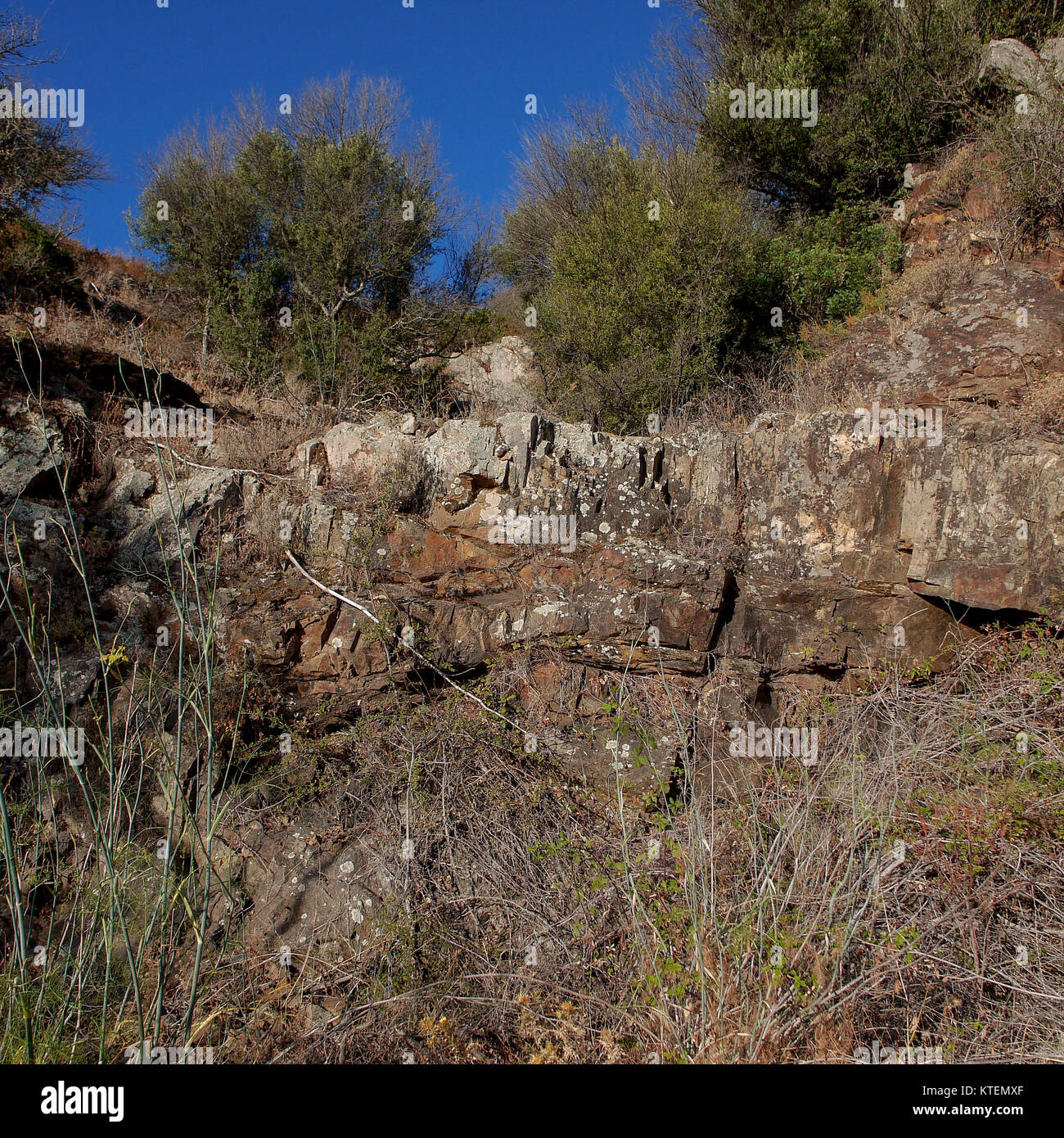 Sardinian landscape, Nuraghe district, Sardinia, Italy Stock Photo - Alamy