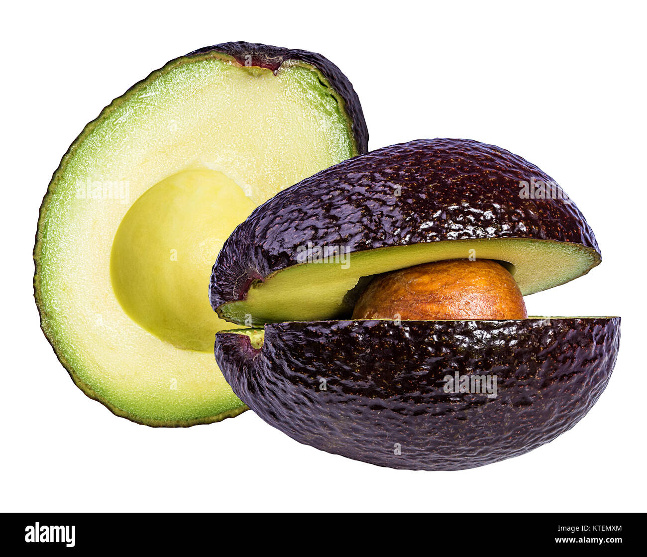 Fresh avocado fruits isolated on white background, with clipping path ...