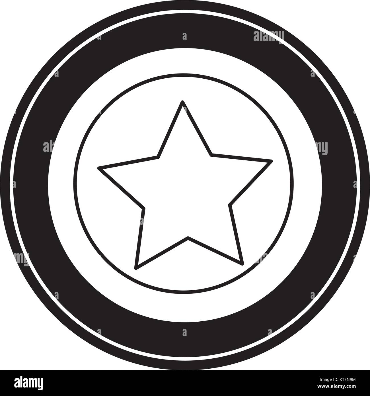 star coin icon Stock Vector Image & Art - Alamy