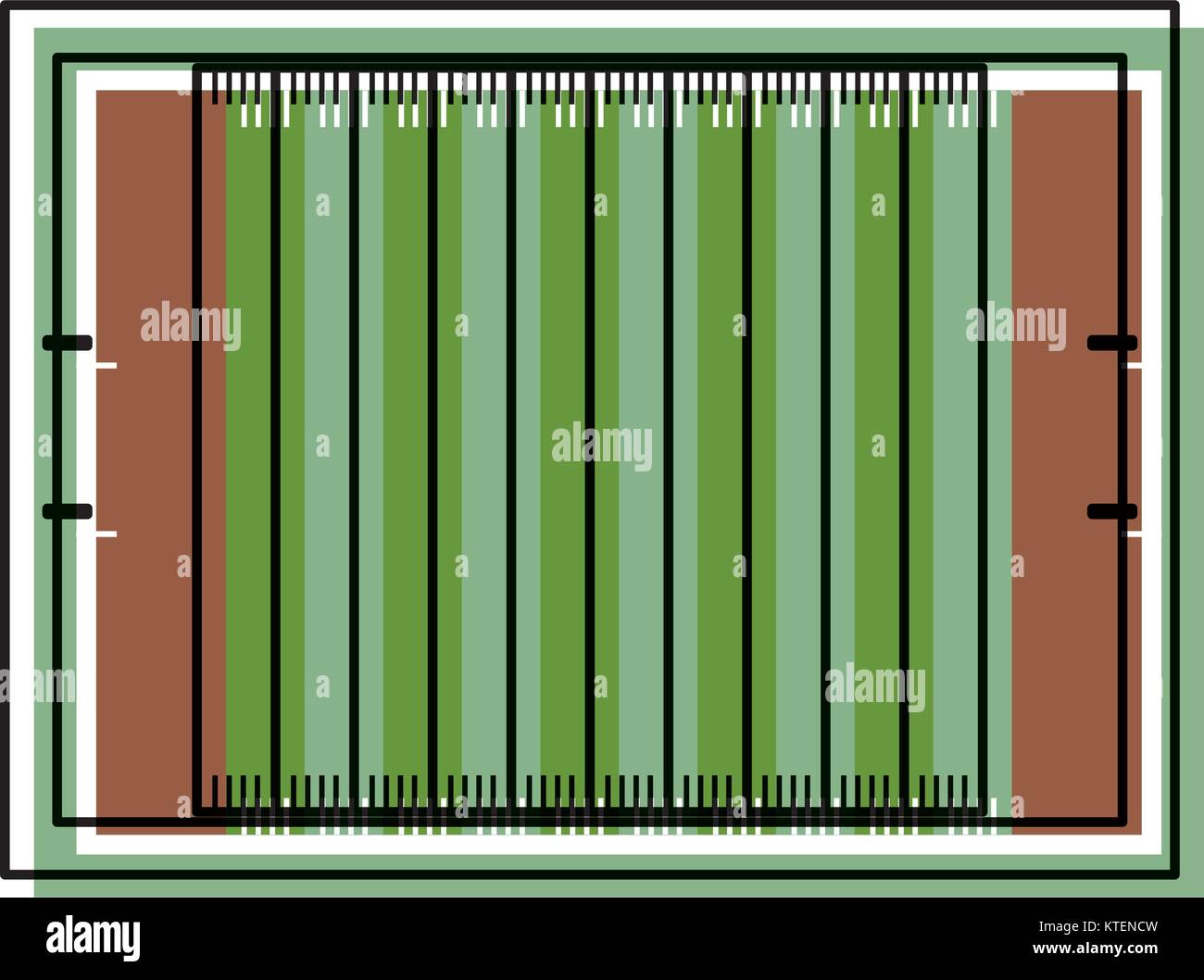 american football field icon Stock Vector Image & Art - Alamy