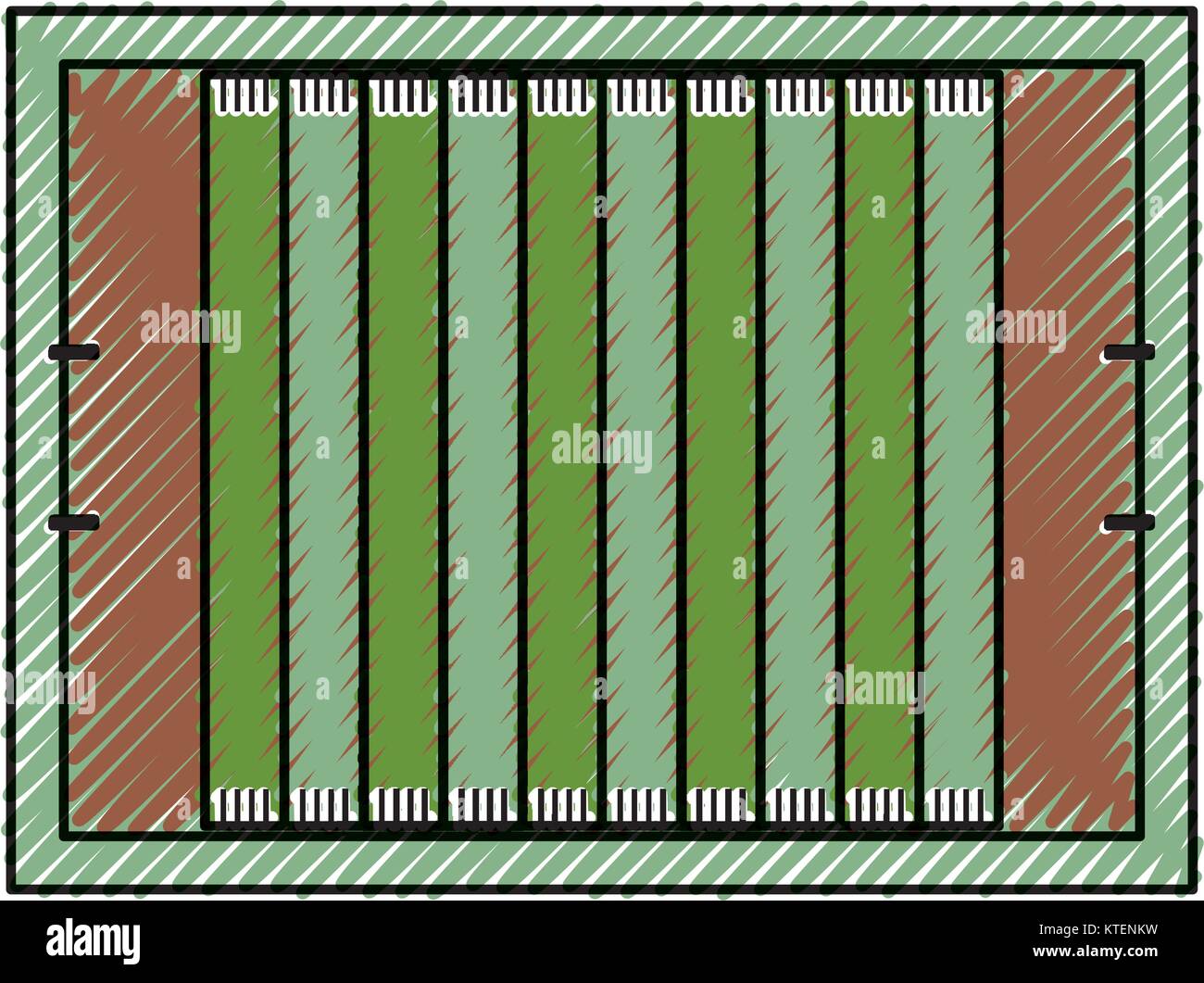 american football field icon Stock Vector Image & Art - Alamy