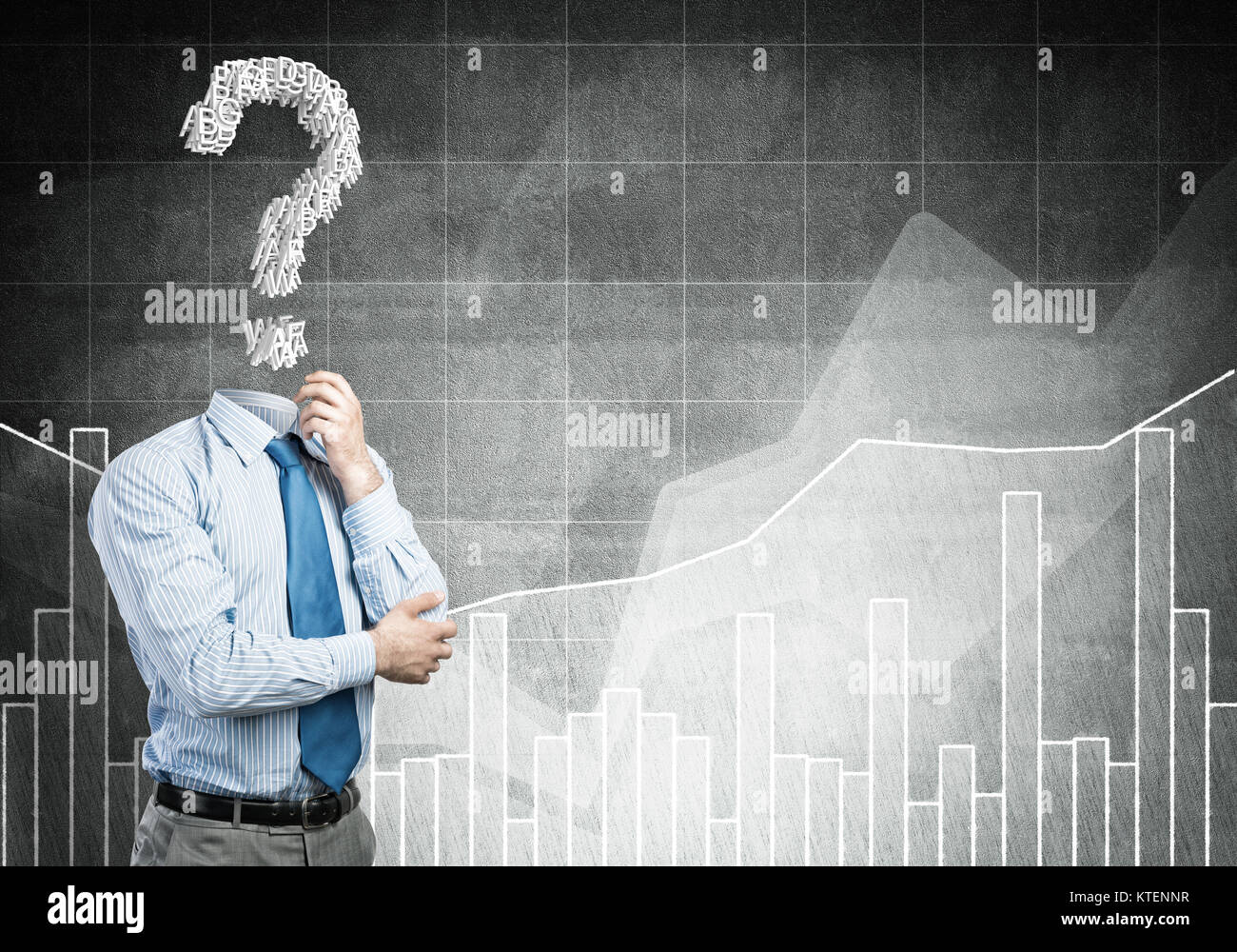 Big question in his head Stock Photo - Alamy