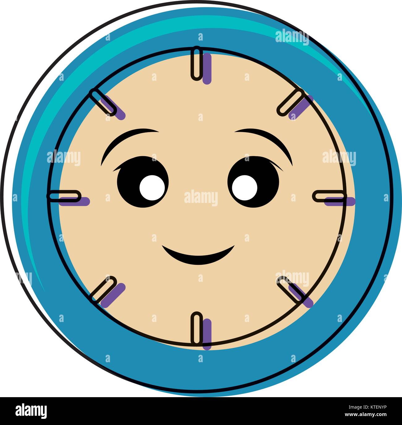 kawaii clock design Stock Vector Image & Art - Alamy