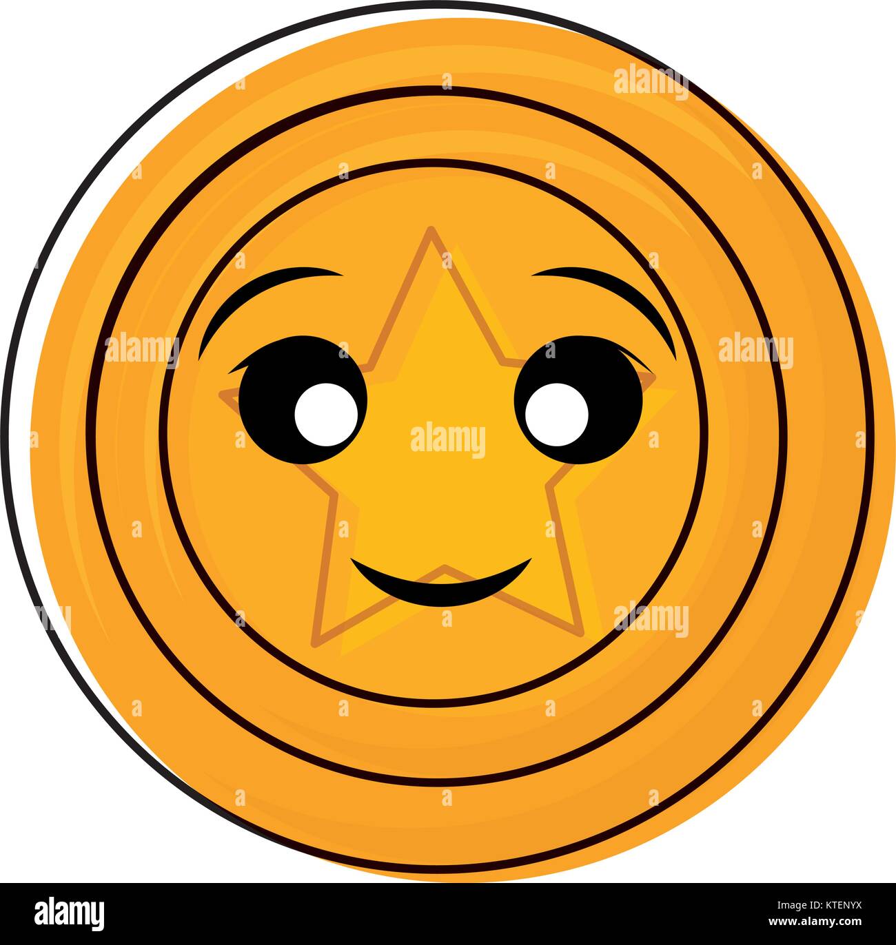 kawaii coin design Stock Vector Image & Art - Alamy