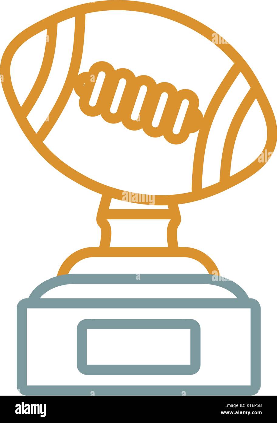 american football trophy design Stock Vector Image & Art - Alamy