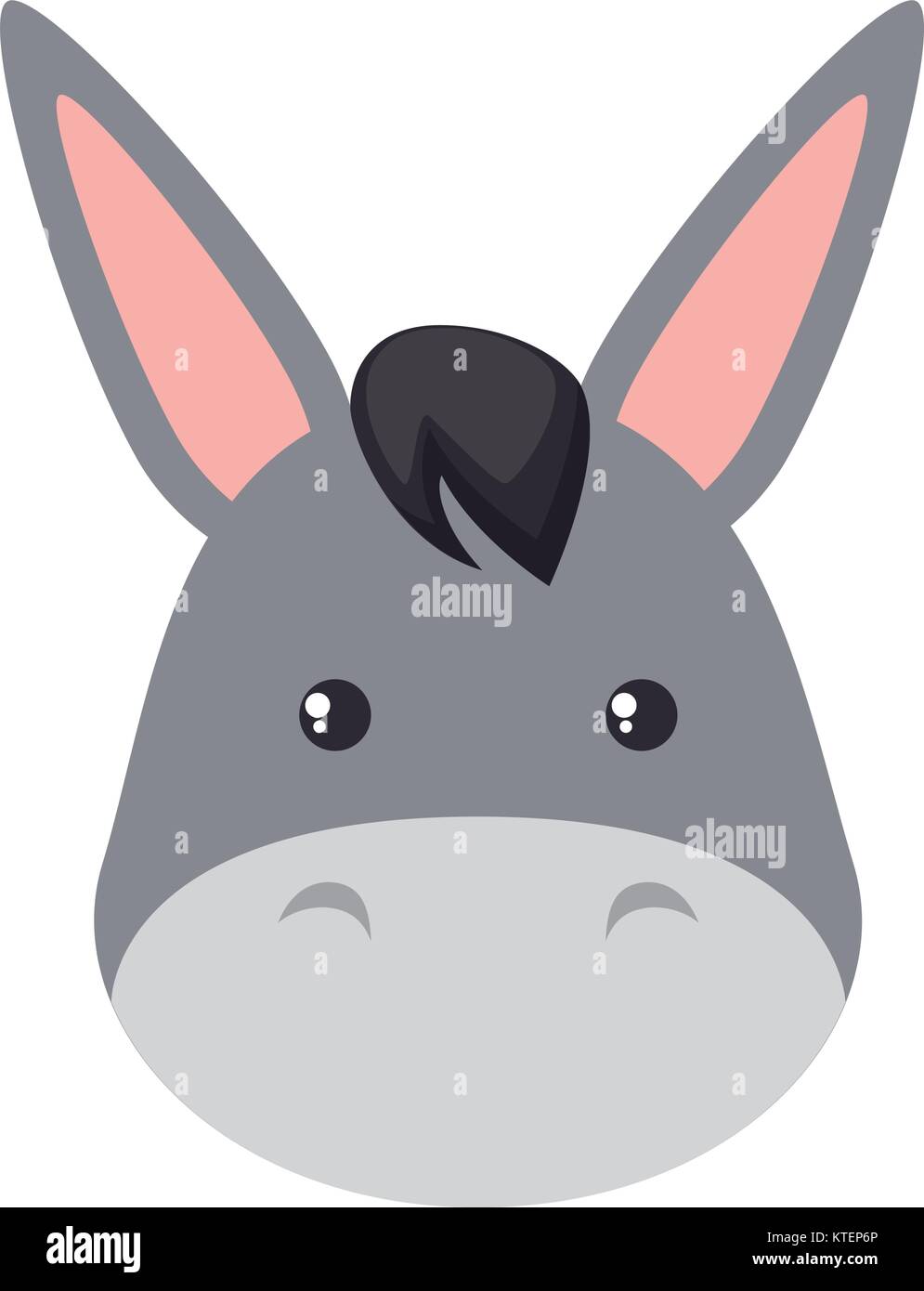 cute mule character icon vector illustration design Stock Vector Image ...