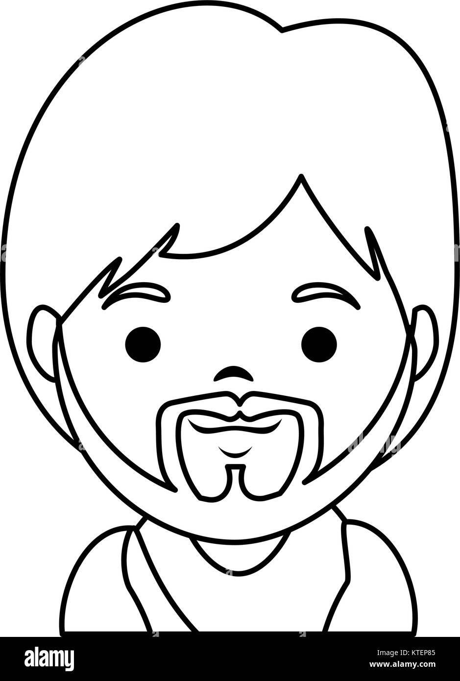 cute saint joseph character vector illustration design Stock Vector ...