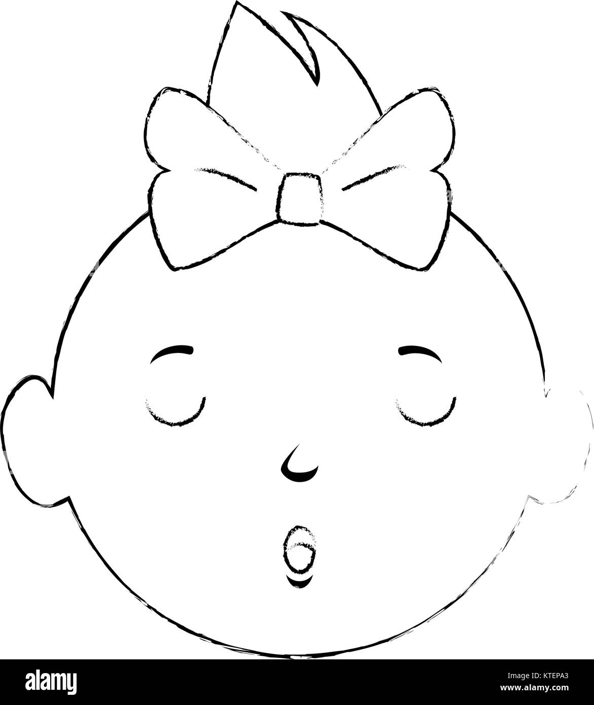 baby girl avatar character vector illustration design Stock Vector ...