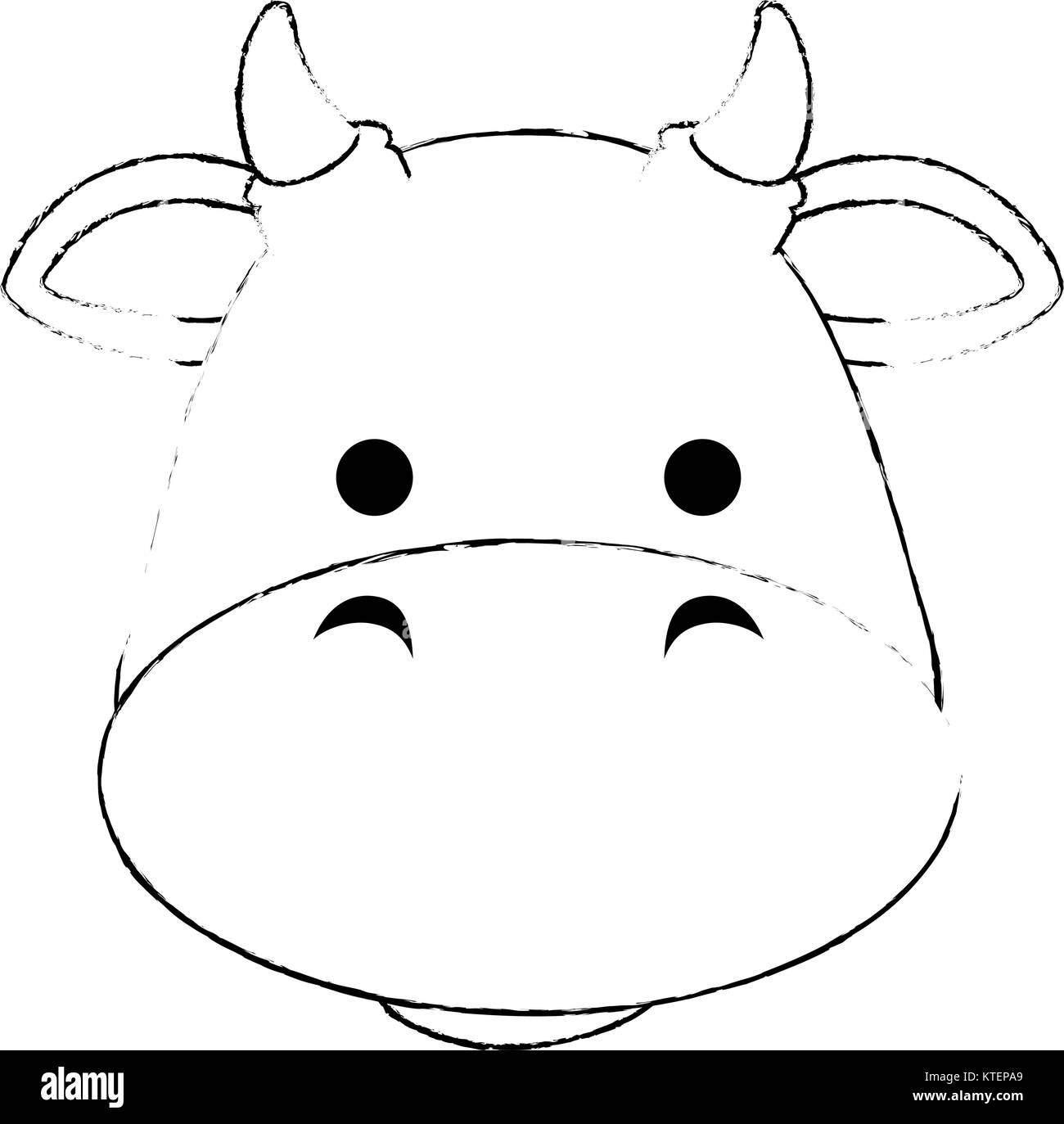 cute ox character icon vector illustration design Stock Vector Image ...