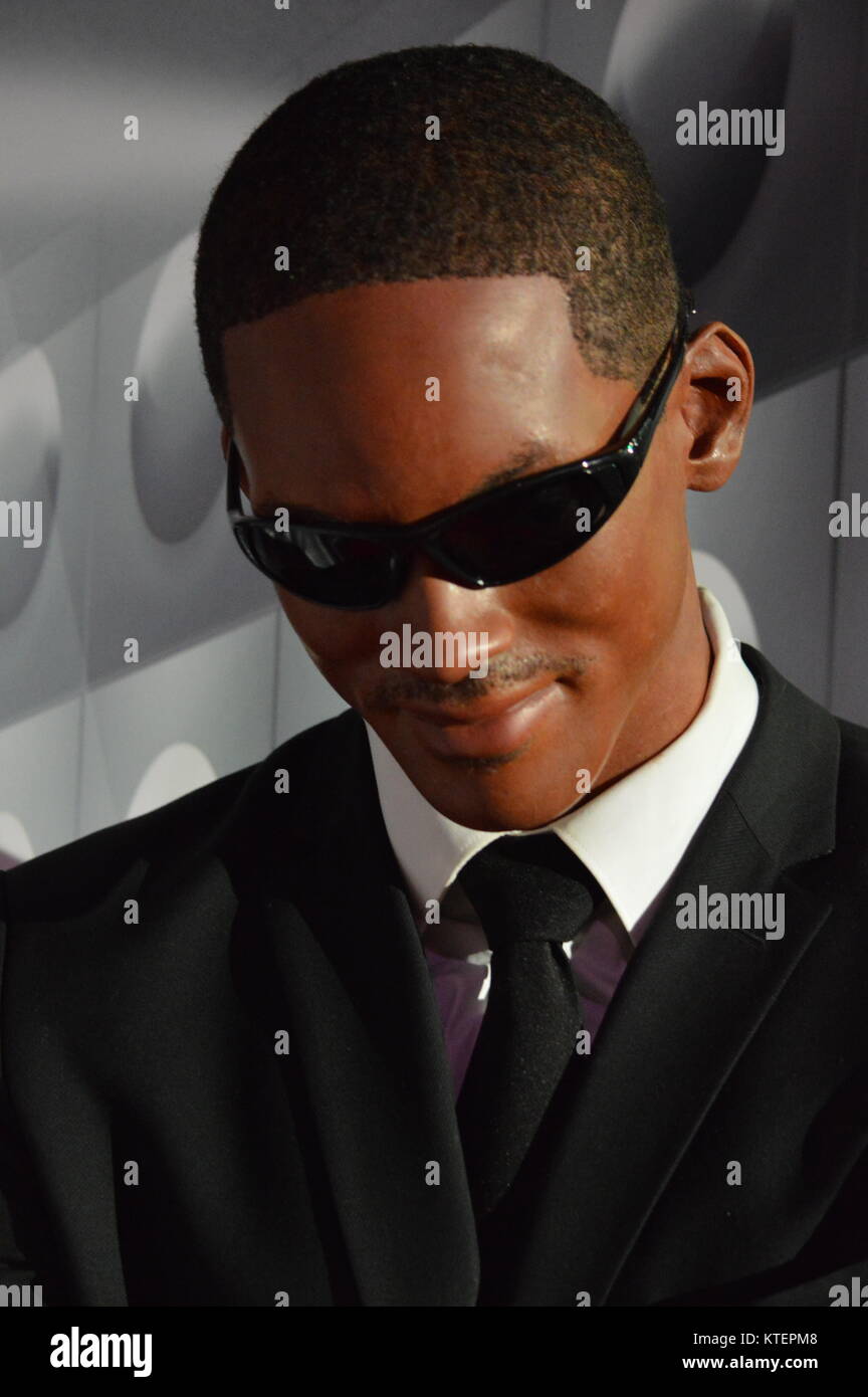 New York, USA. 22 Dec, 2017. The wax figure of Will Smith on display at ...