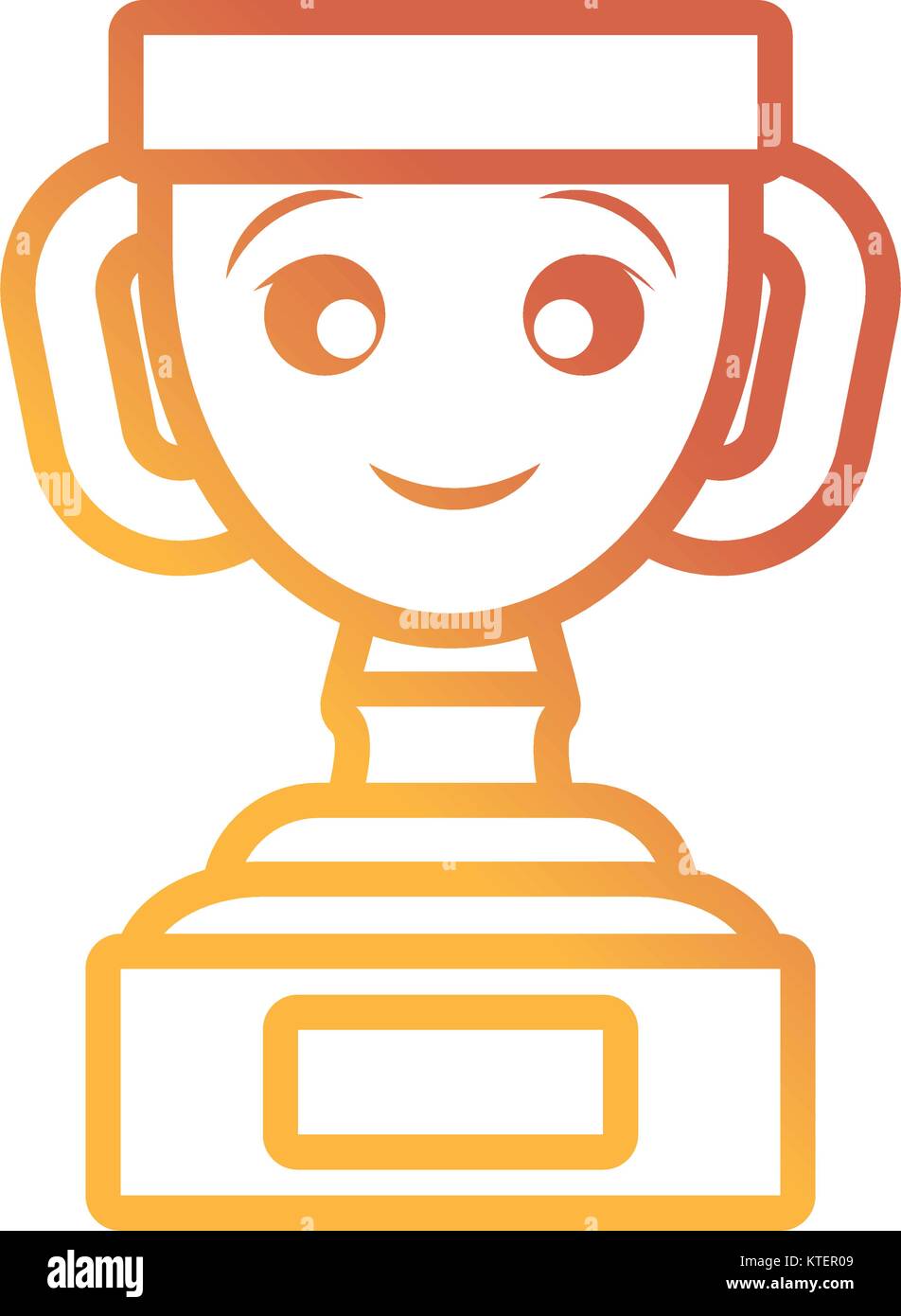 Kawaii trophy icon hi-res stock photography and images - Alamy