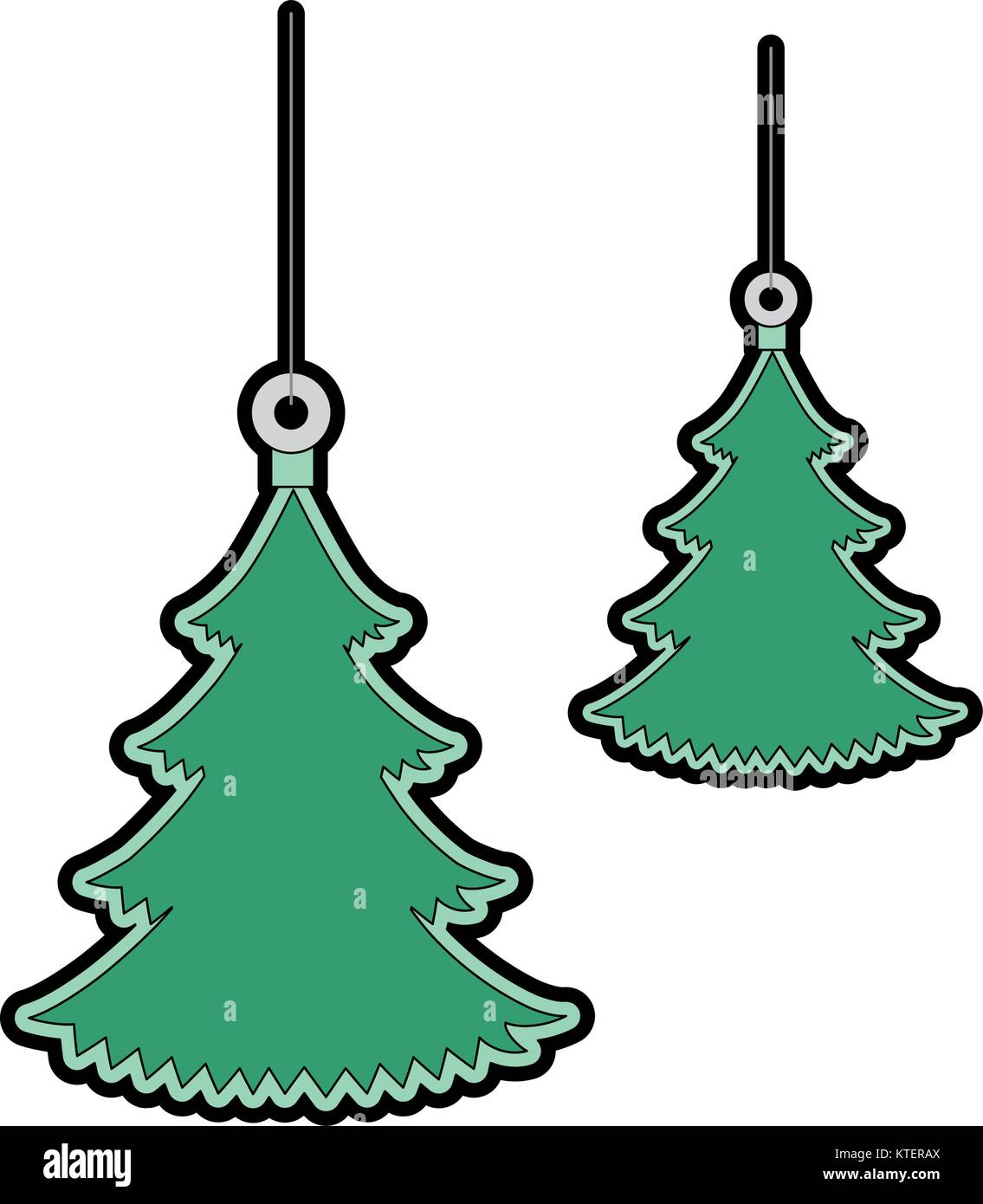 pine tree hanging icon vector illustration design Stock Vector Image ...