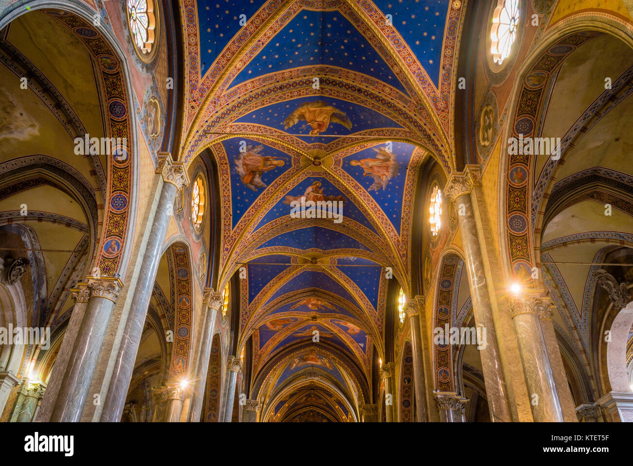 Sant Ignazio Church painted ceilings by painter Andrea Pozzo in Rome ...