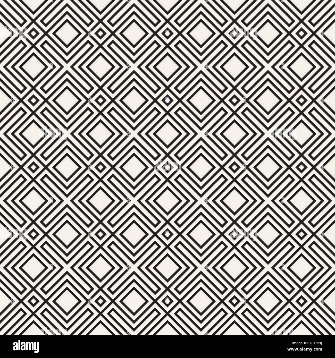 Vector seamless pattern. Modern stylish texture. Repeating geometric background. Striped lattice ...