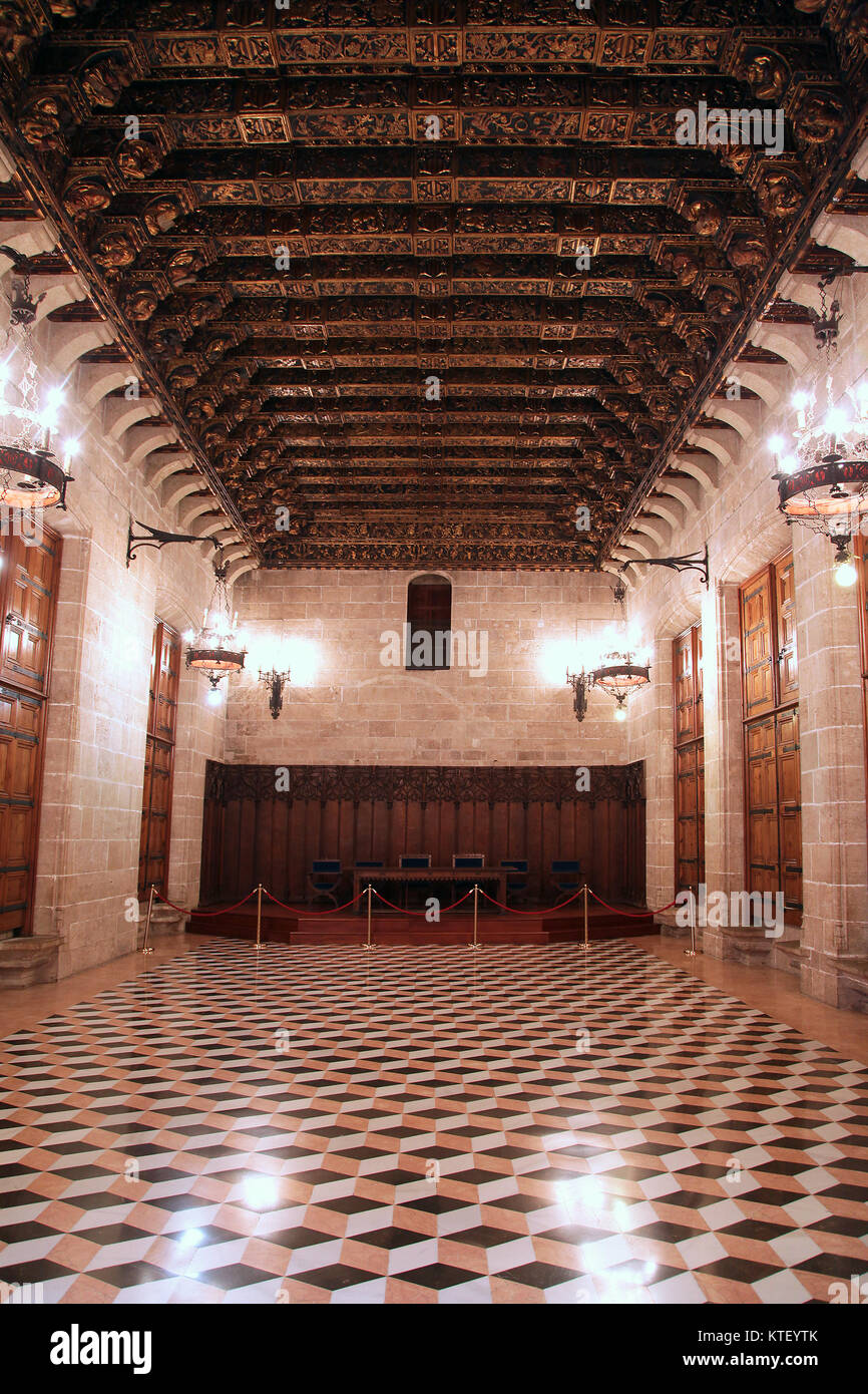 La Lonja de la Seda de Valencia.Used for trading in silk.Masterpiece of ...