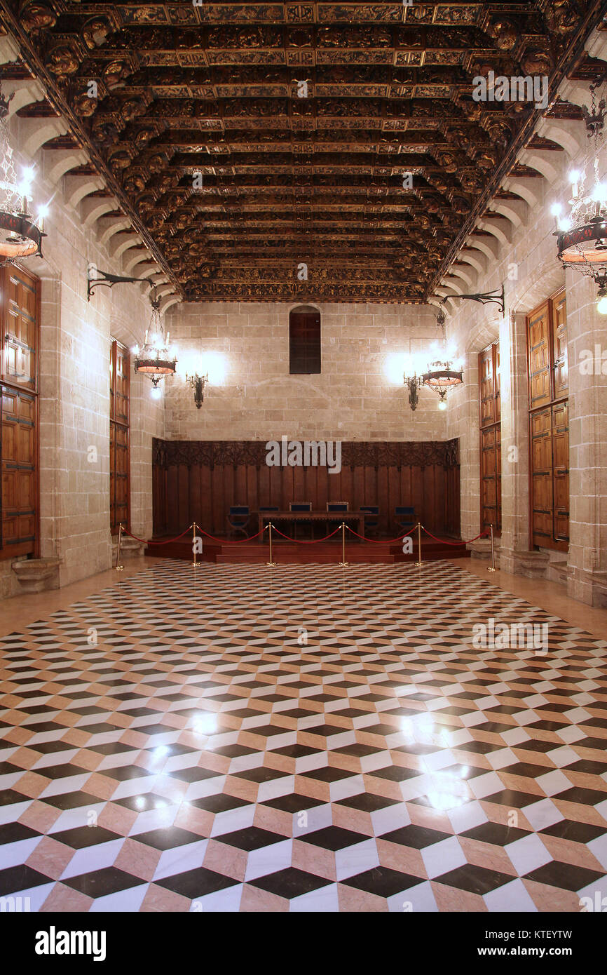 La Lonja de la Seda de Valencia.Used for trading in silk.Masterpiece of ...