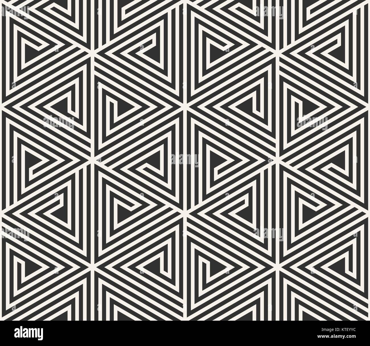 Vector seamless lines pattern. Modern stylish triangle shapes texture ...