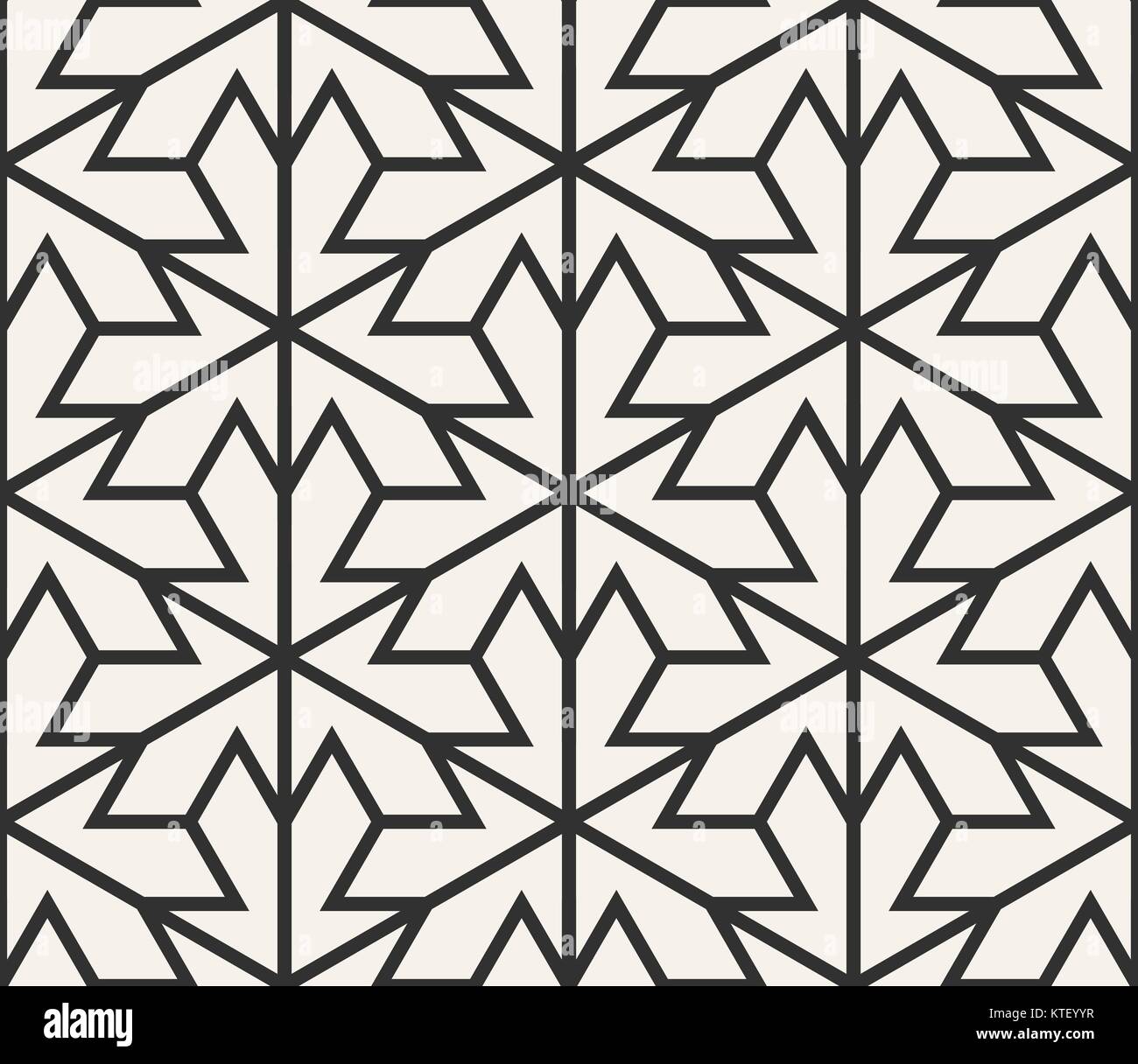 Vector seamless lines pattern. Modern stylish triangle shapes texture ...