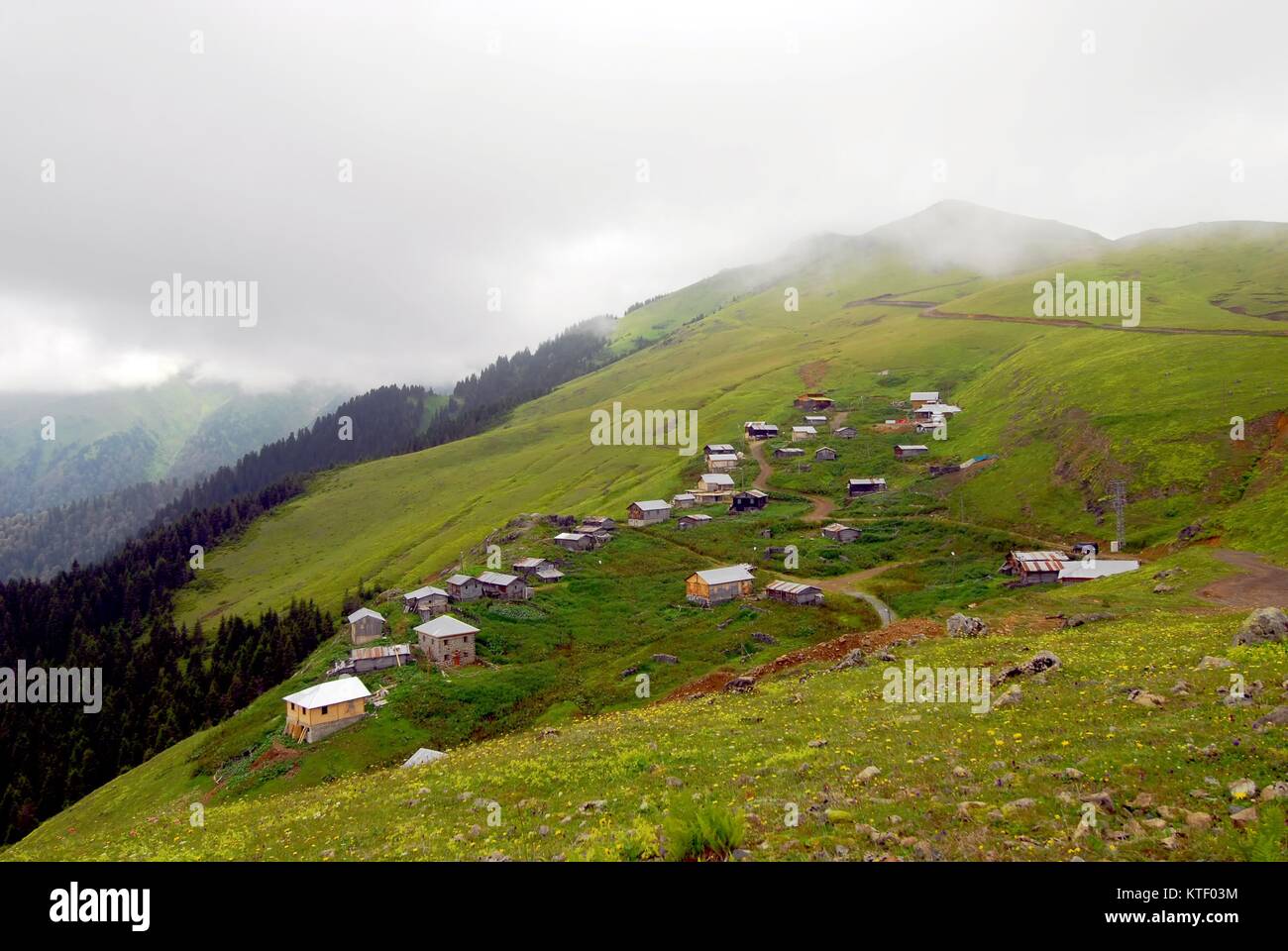 Gito plateau in Hemsin province,Rize Turkey Stock Photo - Alamy