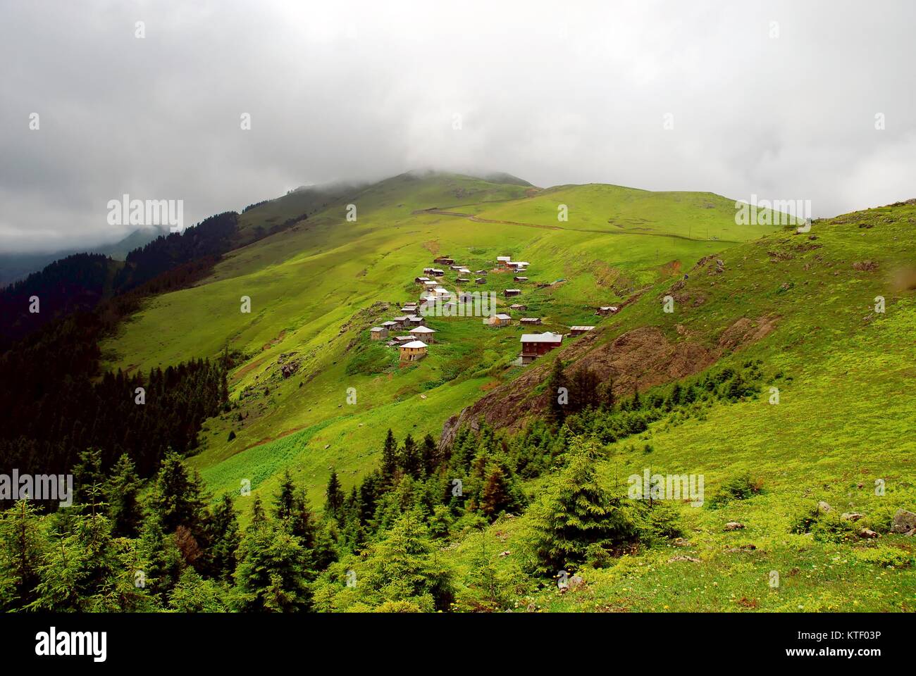 Gito plateau in Hemsin province,Rize Turkey Stock Photo - Alamy
