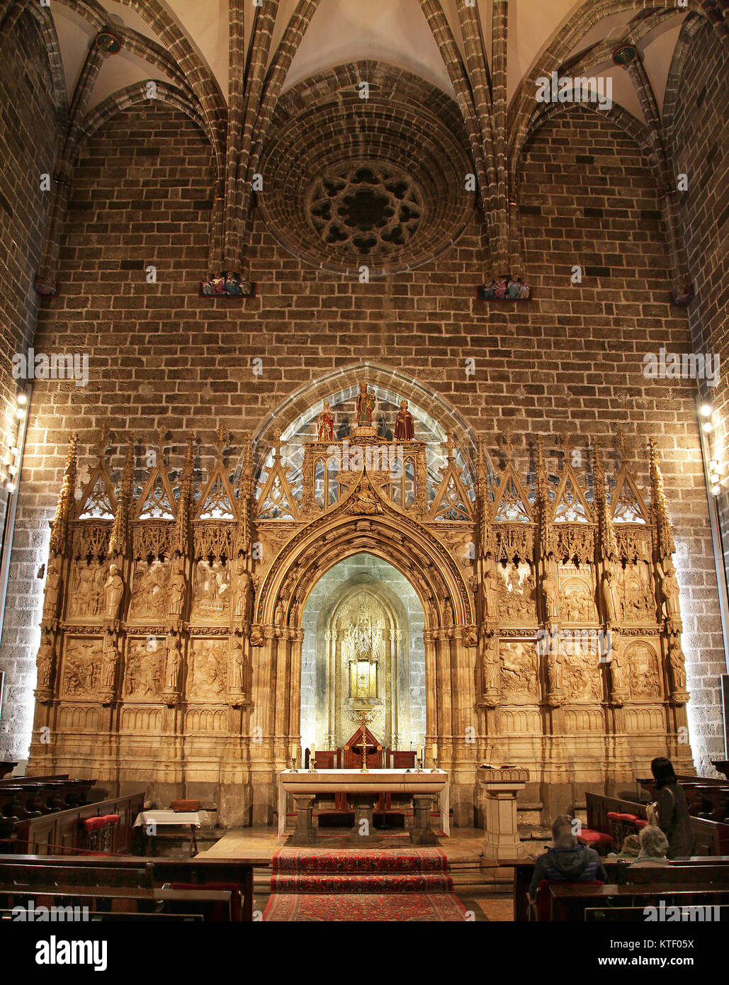 Valencia Cathedral and the holy grail.Saint Chalice chapel.Basilica ...