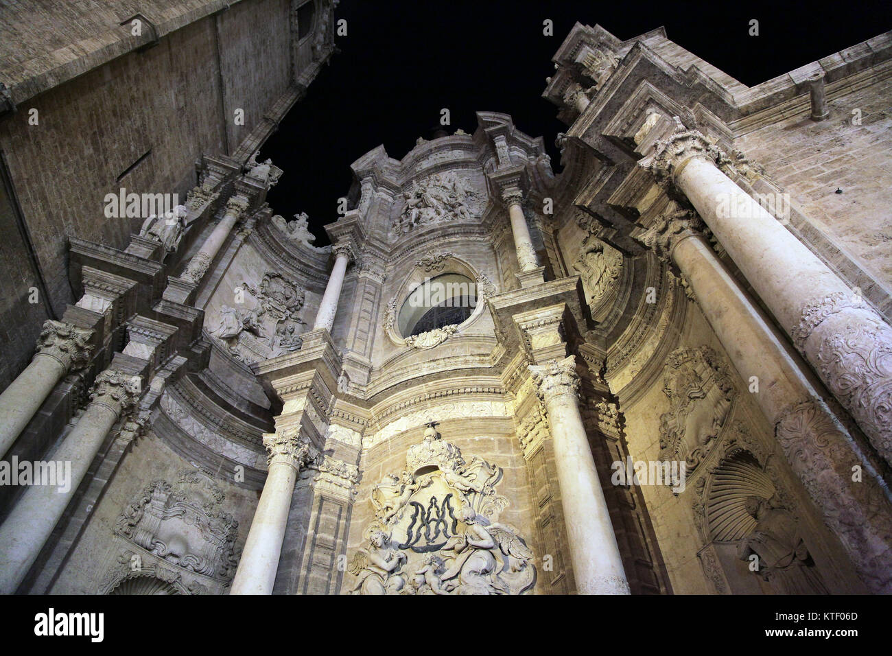 Valencia Cathedral and the holy grail.Saint Chalice chapel.Basilica ...