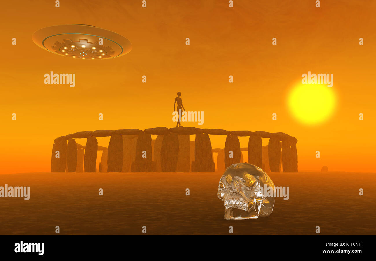 A Crystal Skull & Ancient Aliens Stock Photo - Alamy