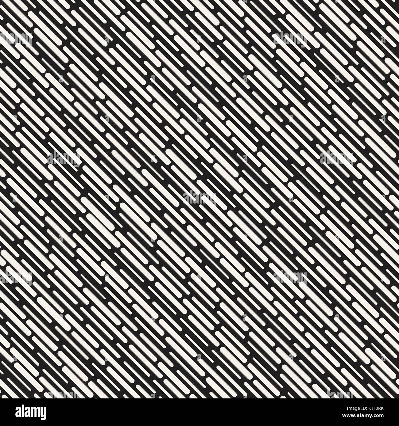 Black and White Irregular Rounded Dashed Lines Pattern. Modern Abstract ...