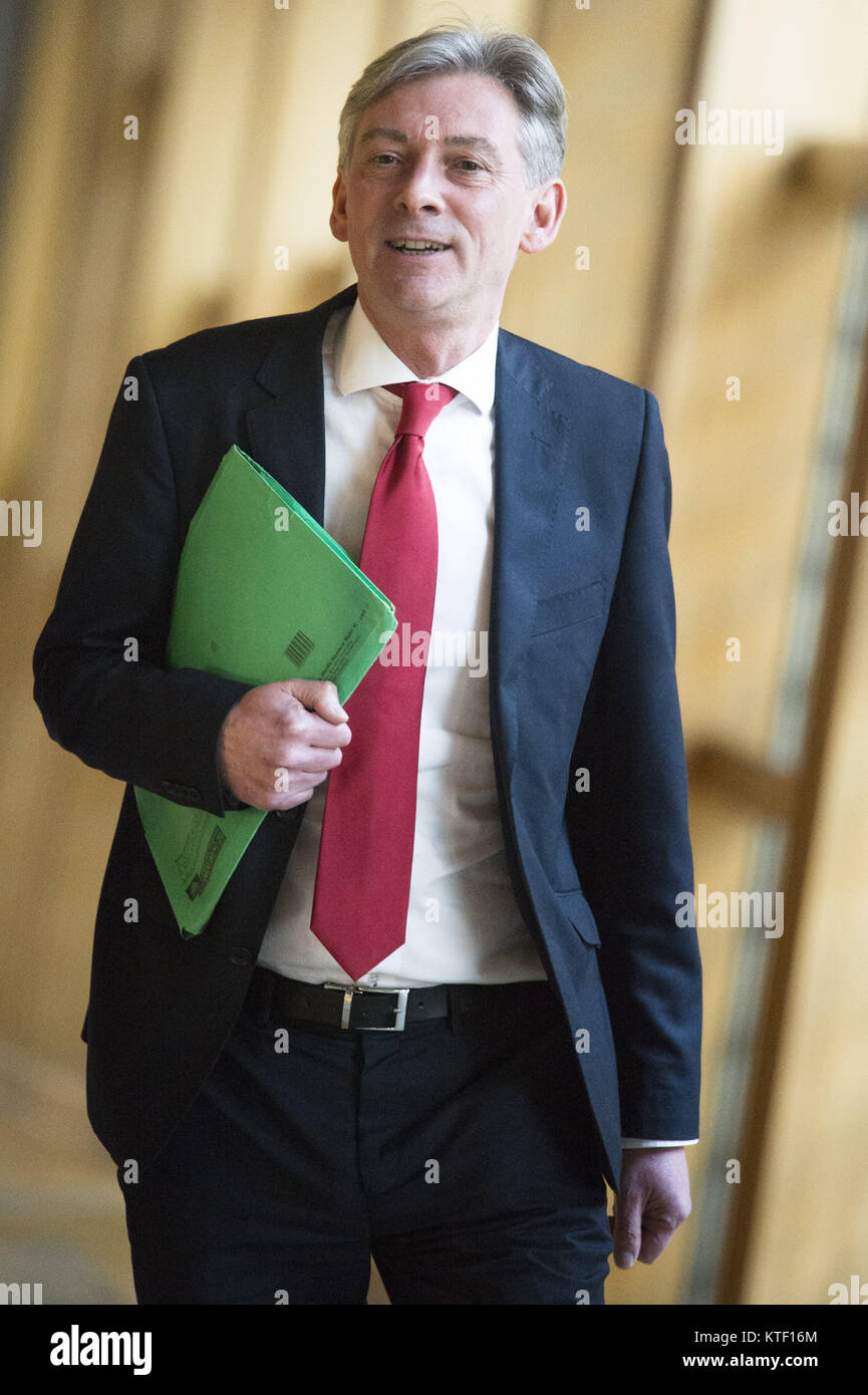 Politicians attend Scottish First Minister's Questions at Holyrood in ...
