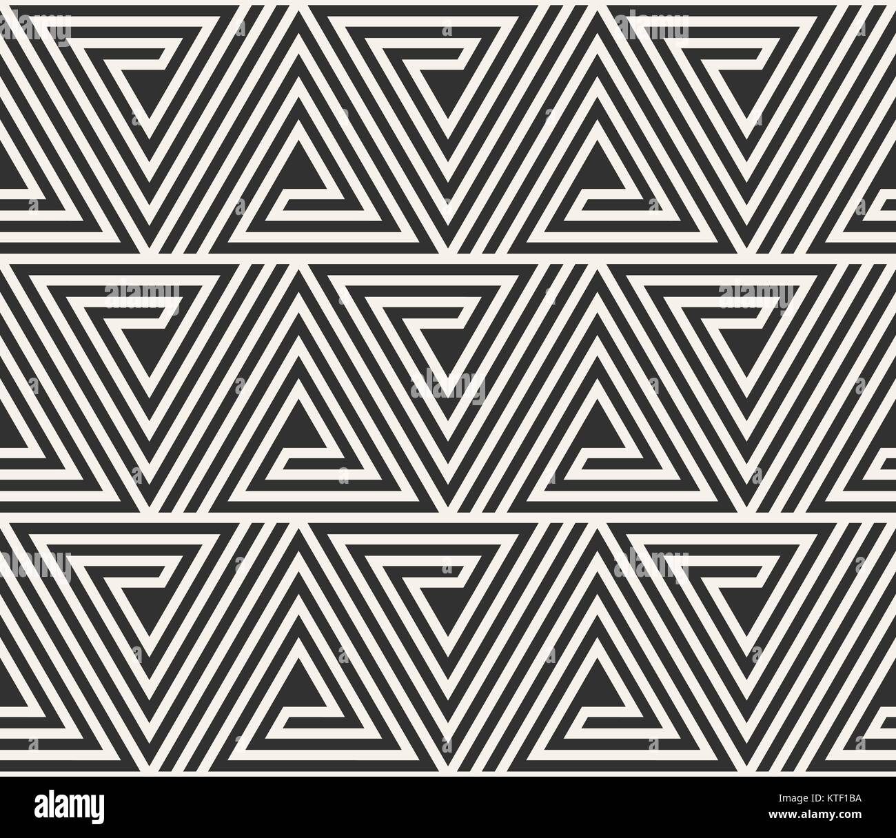Vector seamless lines pattern. Modern stylish triangle shapes texture ...