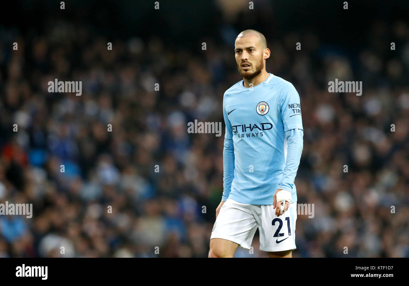 Manchester City's David Silva during the Premier League match at the ...