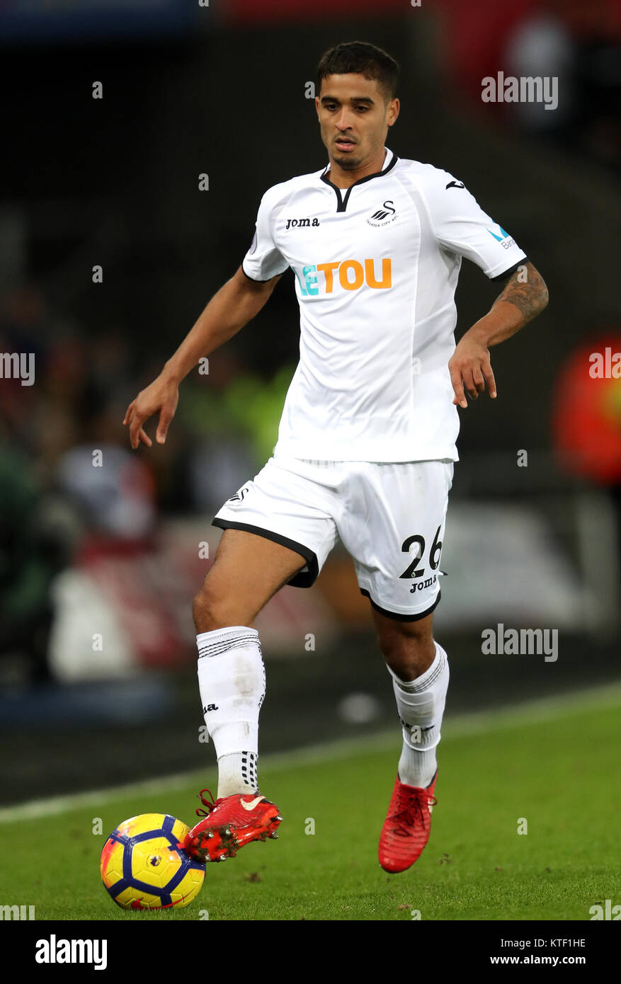 Swansea City's Kyle Naughton during the Premier League match at the ...