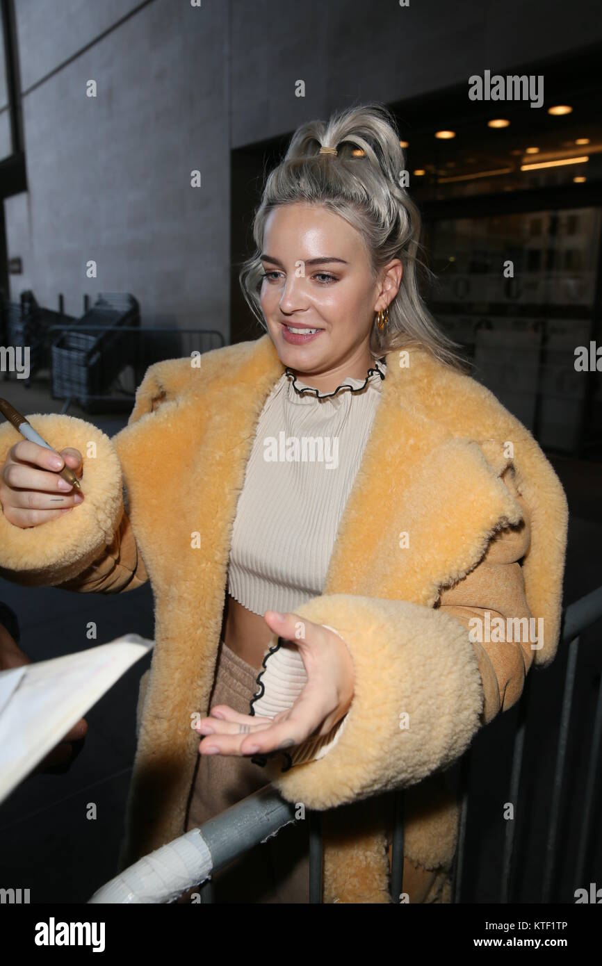 Anne Marie seen greeting fans whilst leaving Radio 1 Featuring: Anne ...
