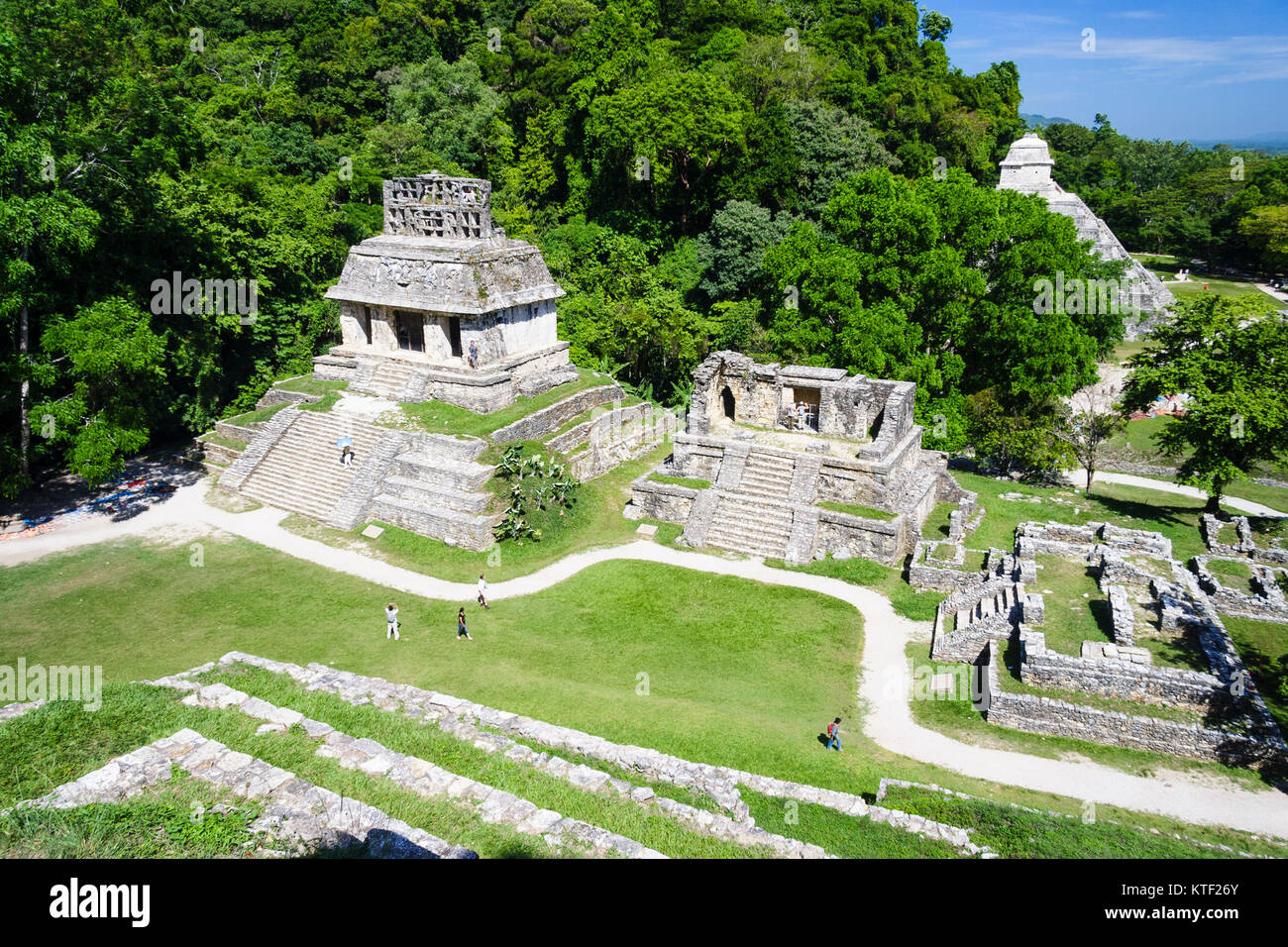 Overview of Temples of the Sun, XIV and of the Inscriptions. Palenque ...
