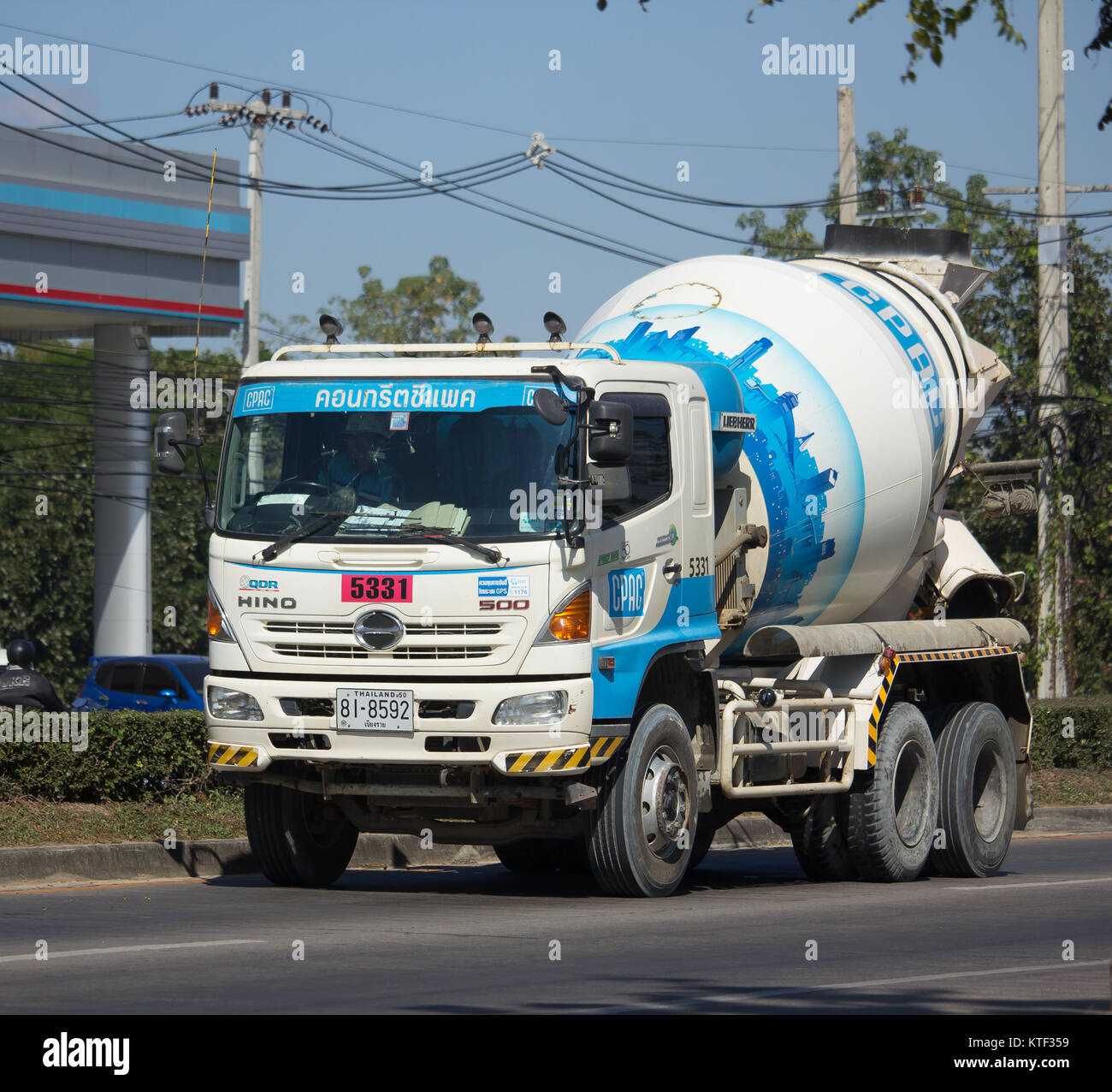 CHIANG MAI, THAILAND -DECEMBER 12 2017: Concrete truck of CPAC Concrete ...