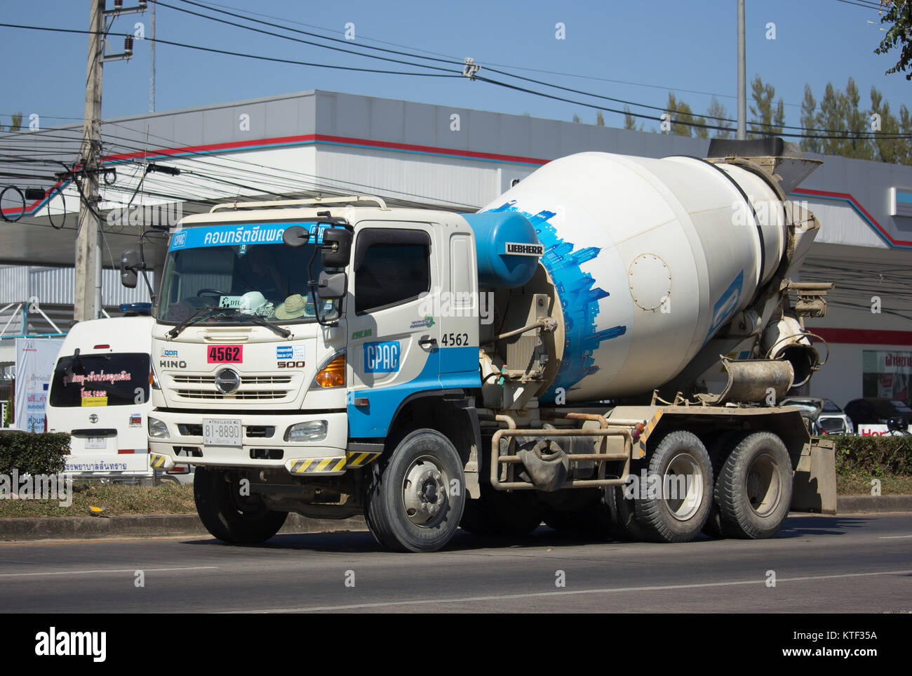 CHIANG MAI, THAILAND -DECEMBER 12 2017: Concrete truck of CPAC Concrete ...
