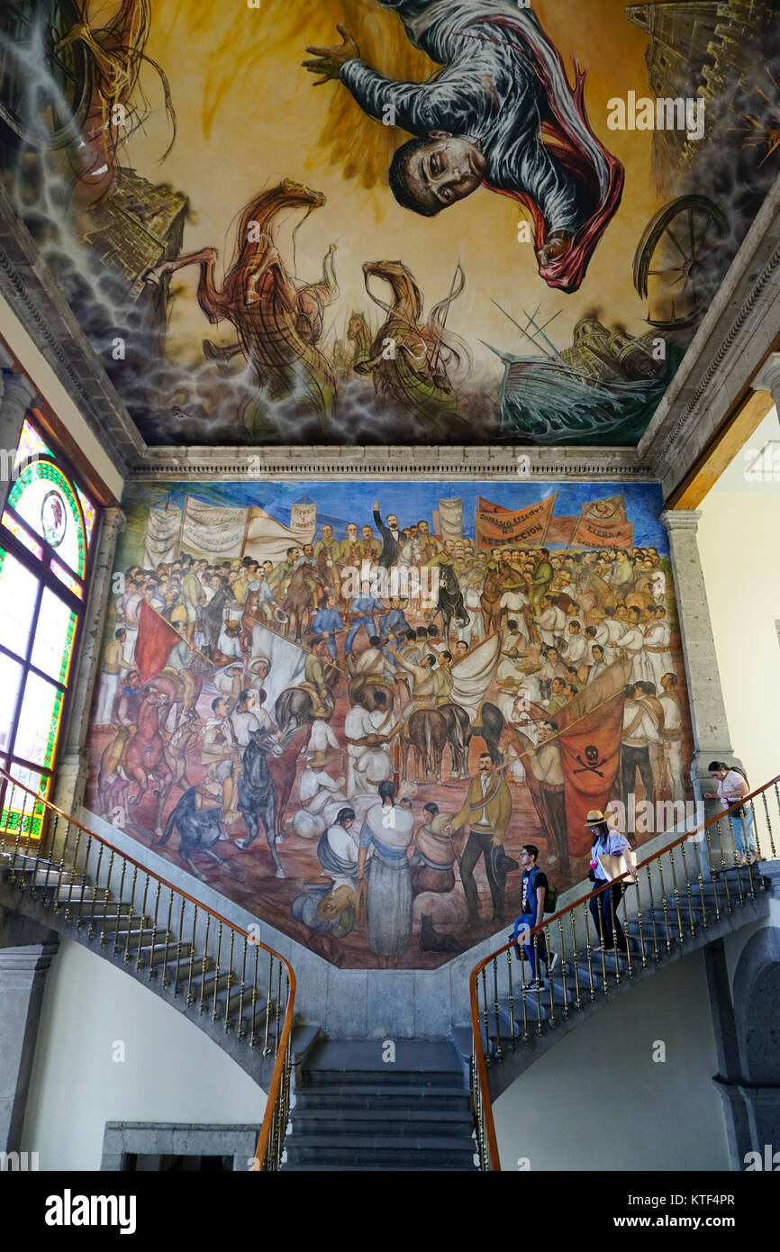 Castillo de chapultepec mural hi-res stock photography and images - Alamy