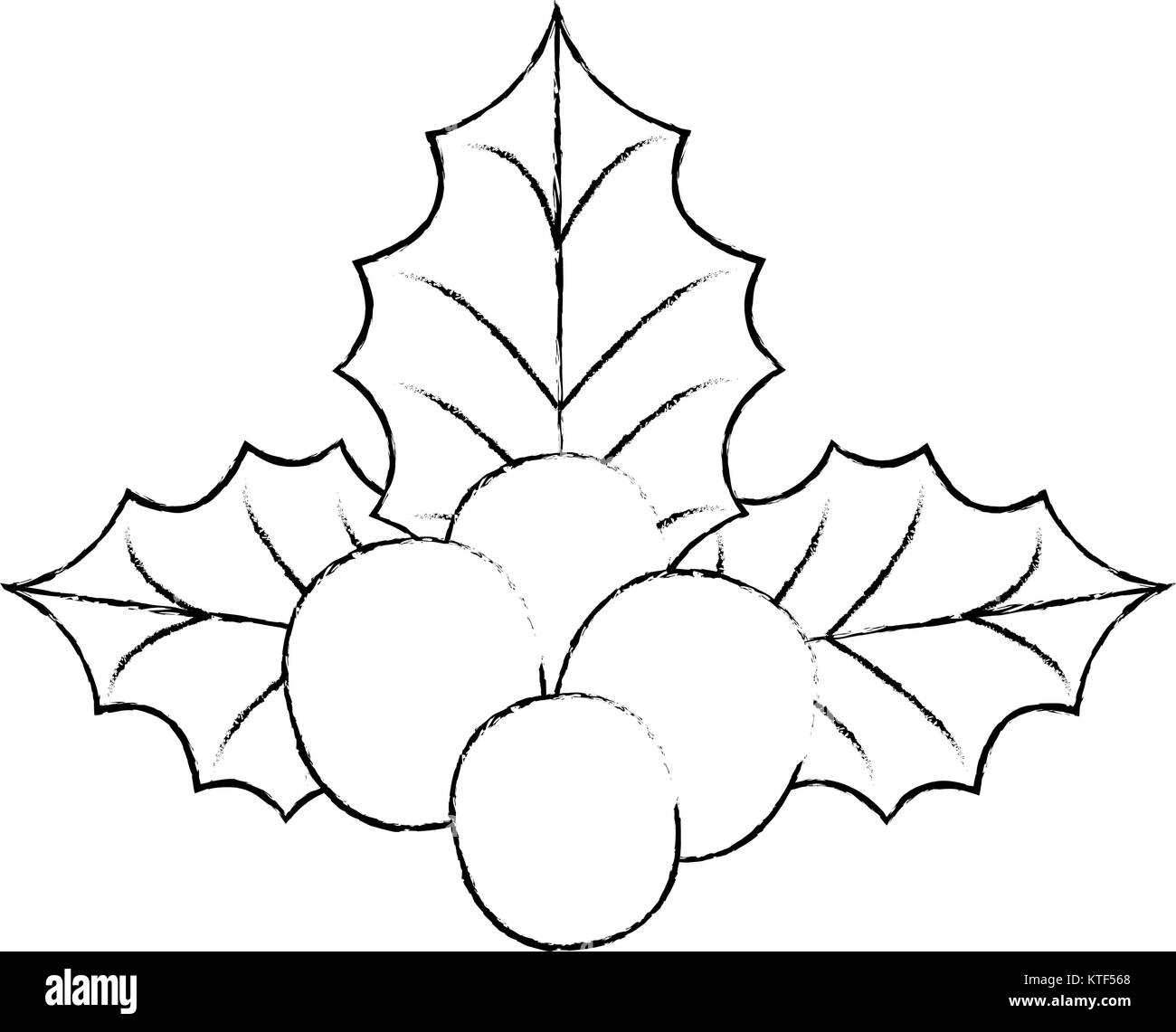 Christmas decoration picture card Black and White Stock Photos & Images ...