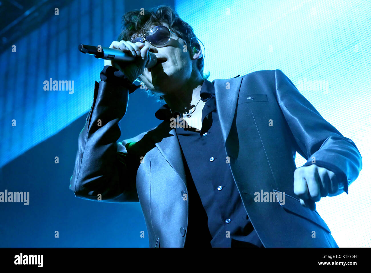 The Norwegian pop-rock group A-ha performs a live concert at Oslo ...
