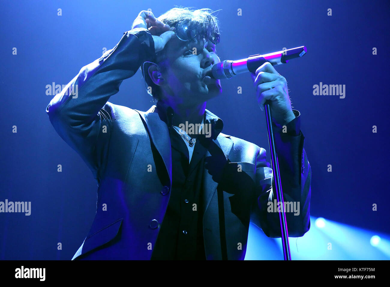 The Norwegian pop-rock group A-ha performs a live concert at Oslo ...