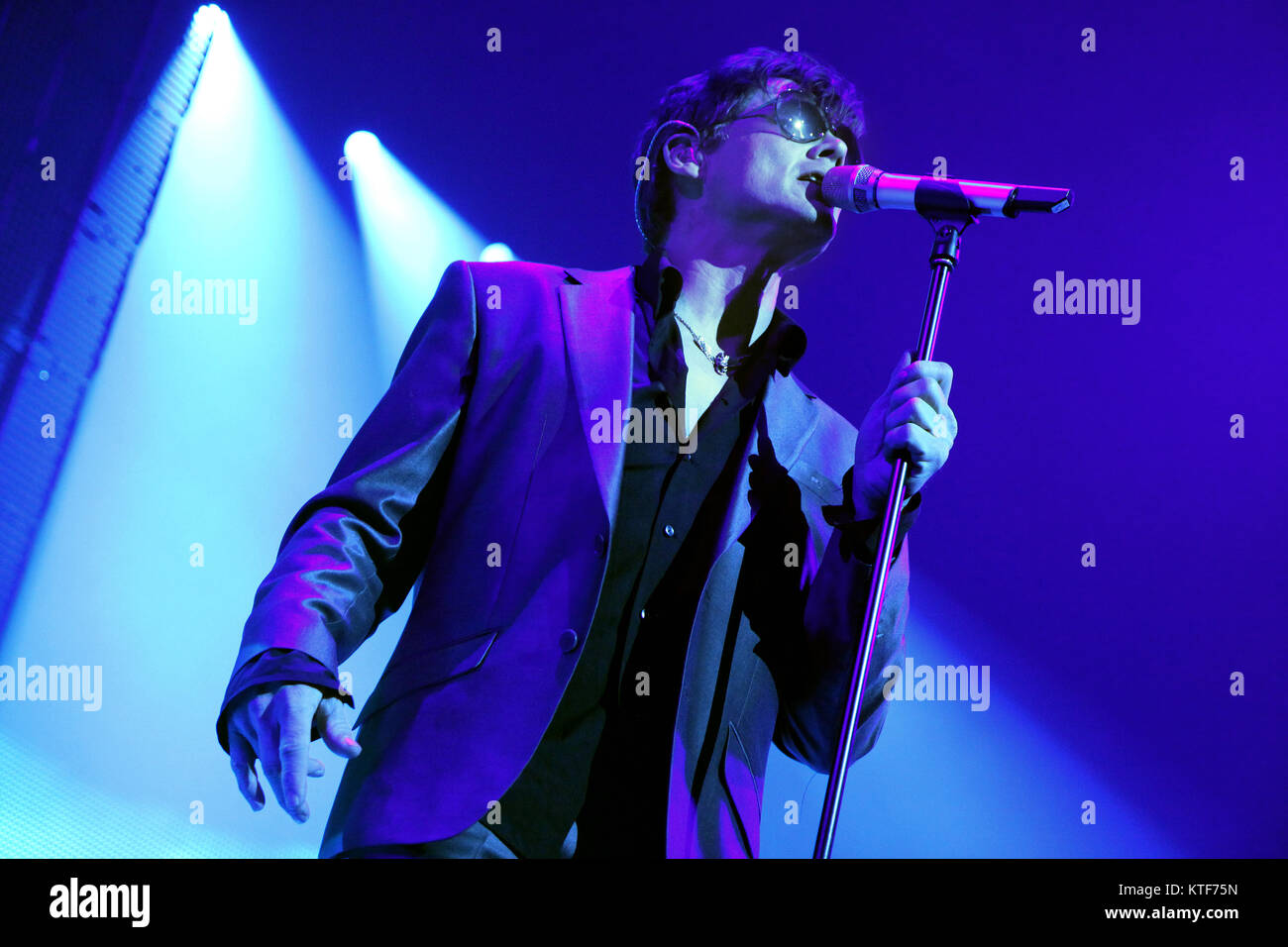 The Norwegian pop-rock group A-ha performs a live concert at Oslo ...