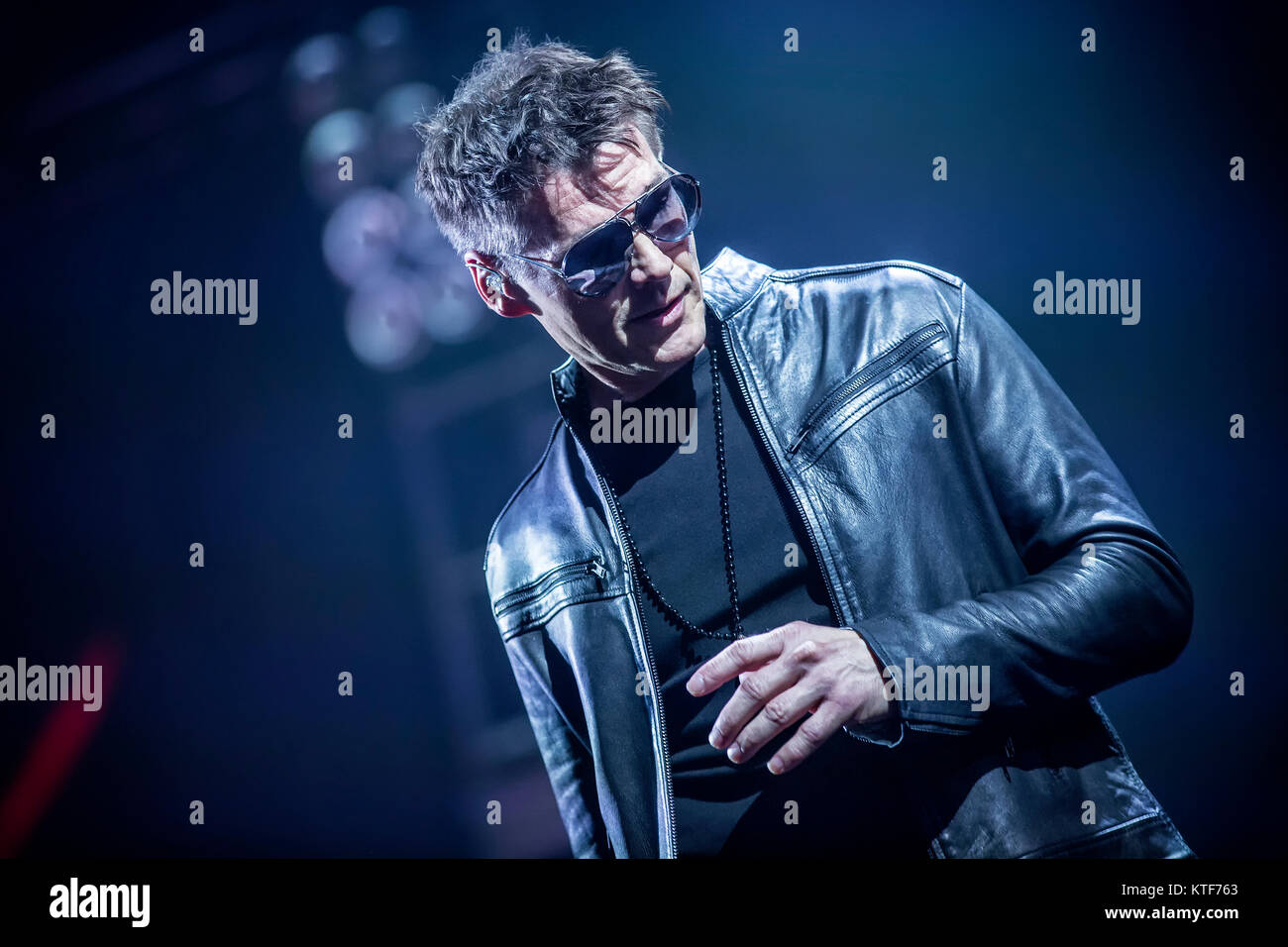 The Norwegian pop-rock group A-ha performs a live concert at Oslo ...