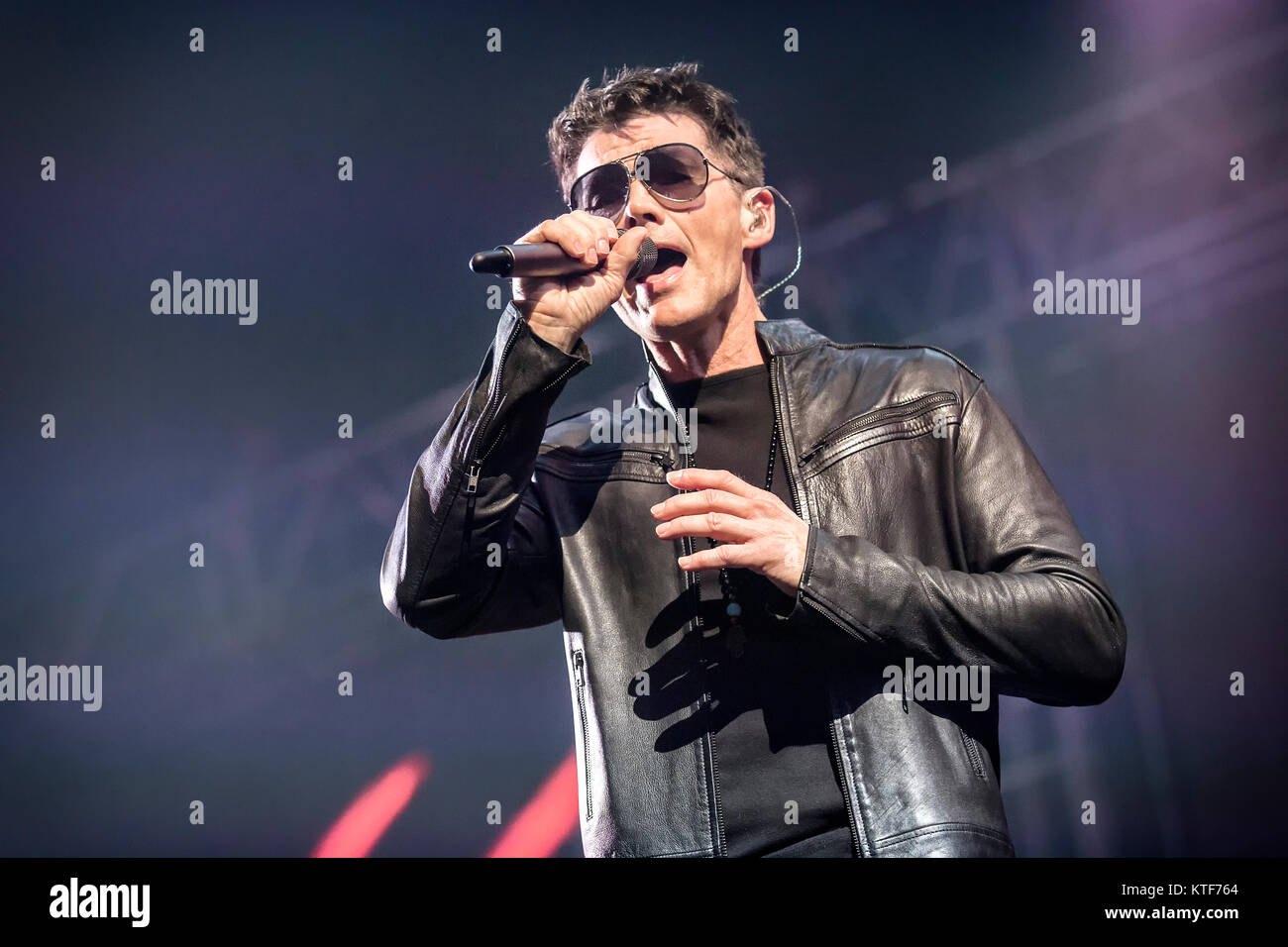 The Norwegian pop-rock group A-ha performs a live concert at Oslo ...