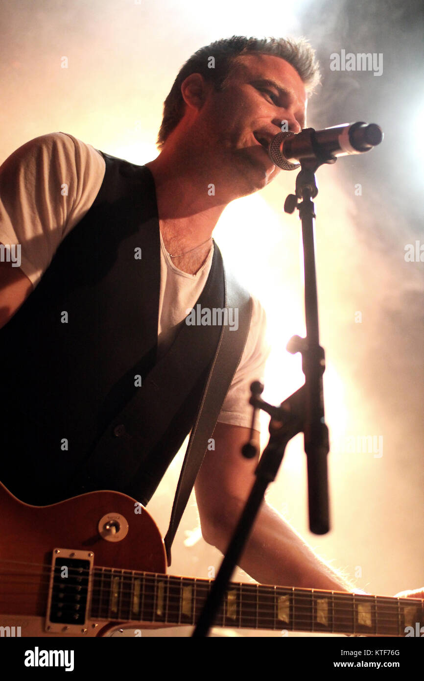 The British-Norwegian boy band and pop group A1 performs a live concert ...