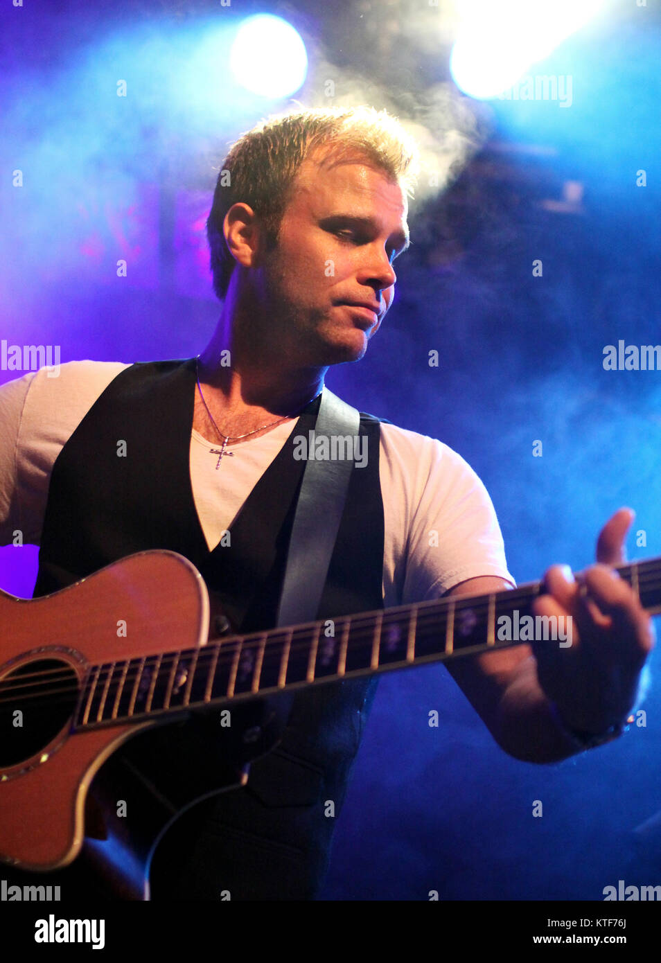 The British-Norwegian boy band and pop group A1 performs a live concert ...