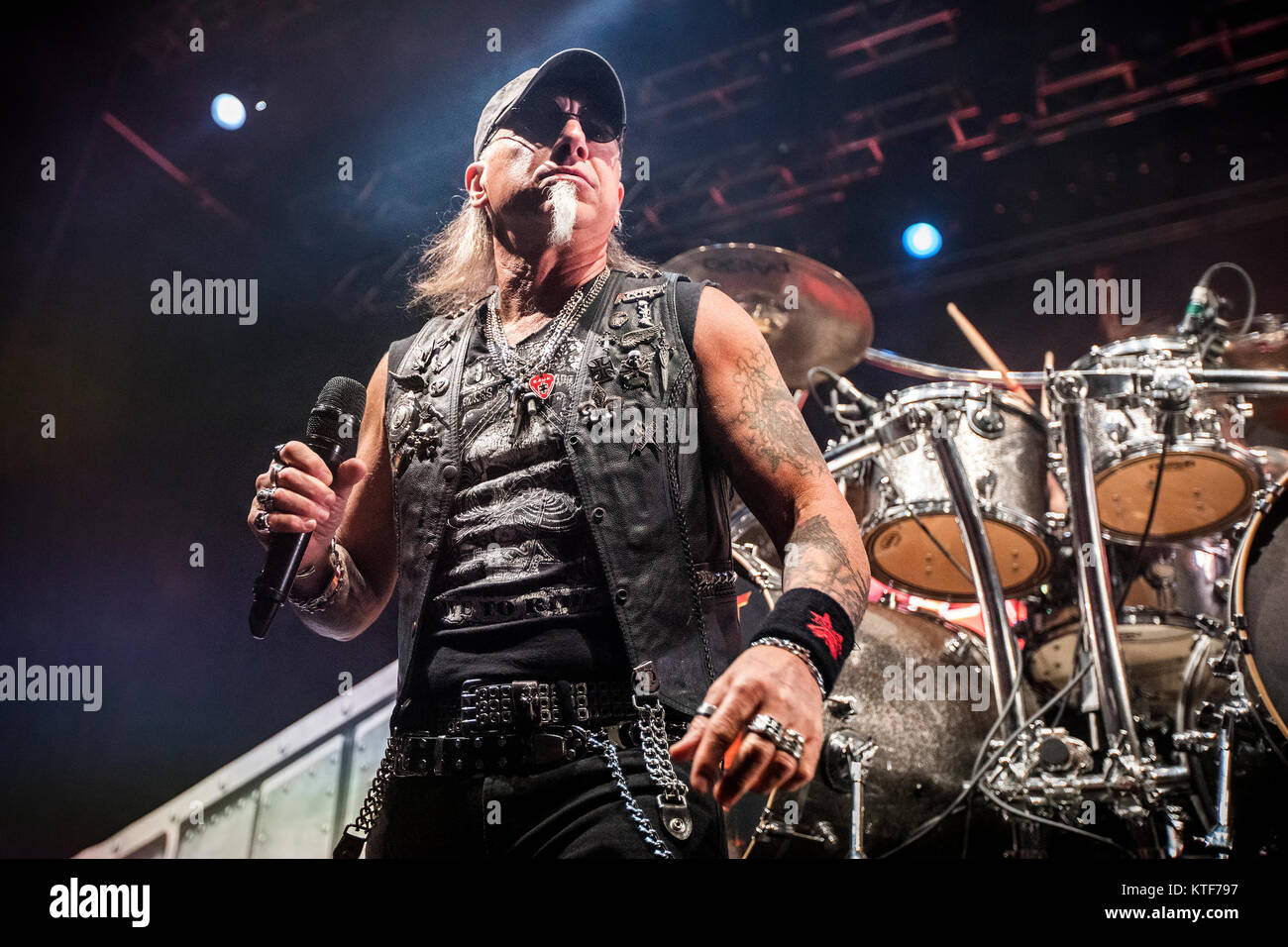 The German heavy metal band Accept performs a live concert at Sentrum ...