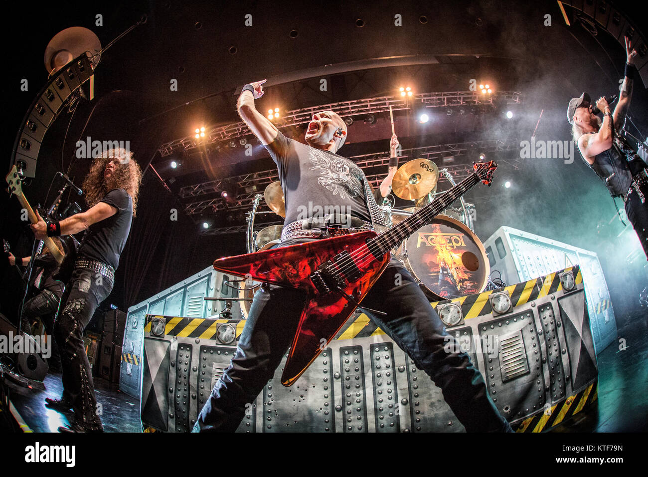 The German heavy metal band Accept performs a live concert at Sentrum ...