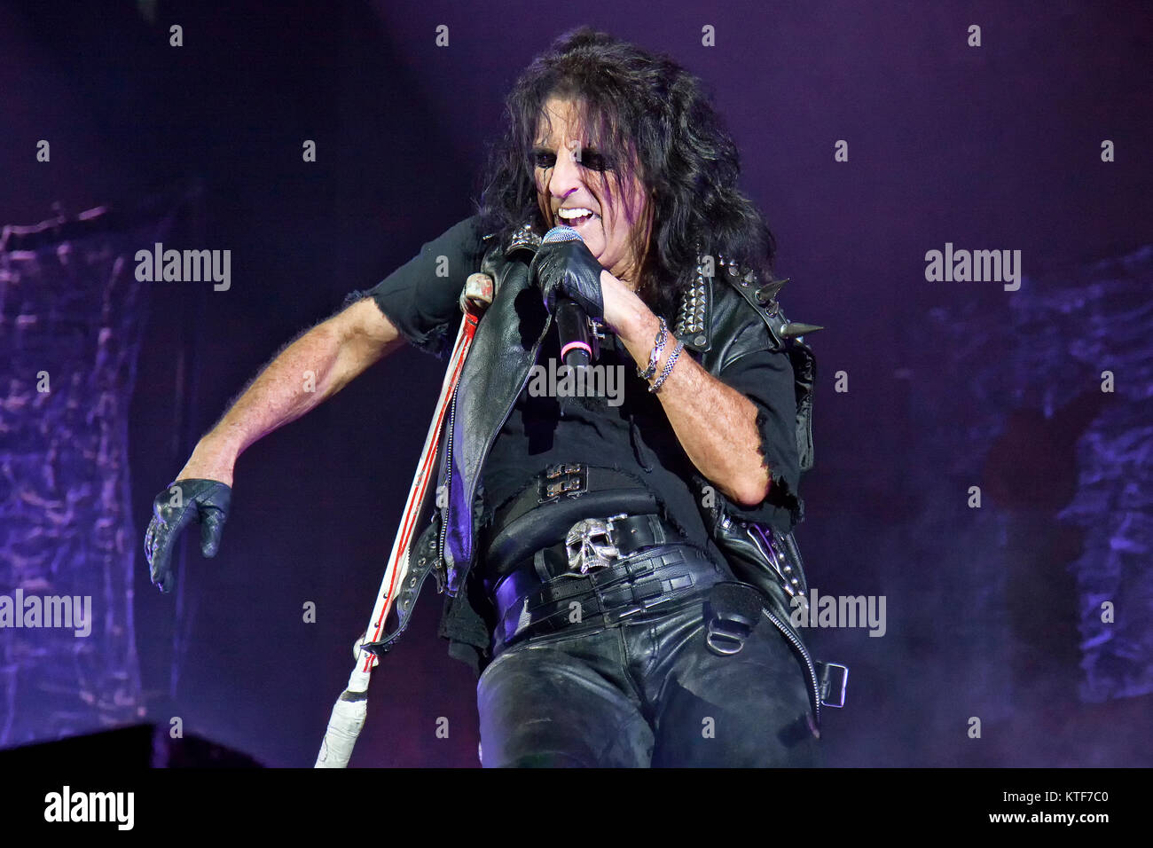 The American singer, songwriter and musician Alice Cooper performs a ...