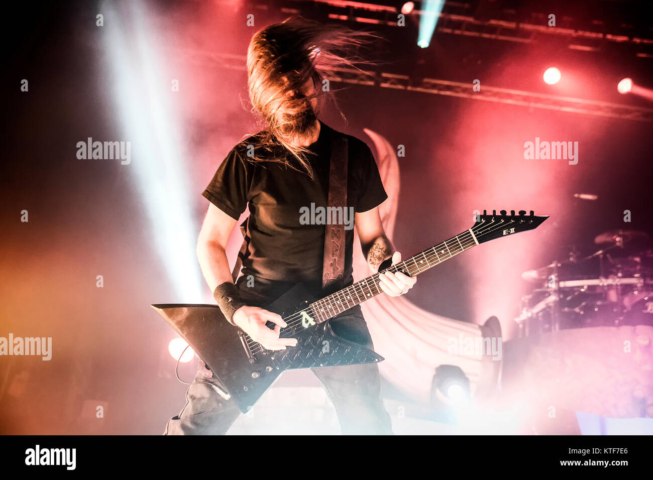 The Swedish melodic death metal band Amon Amarth performs a live ...